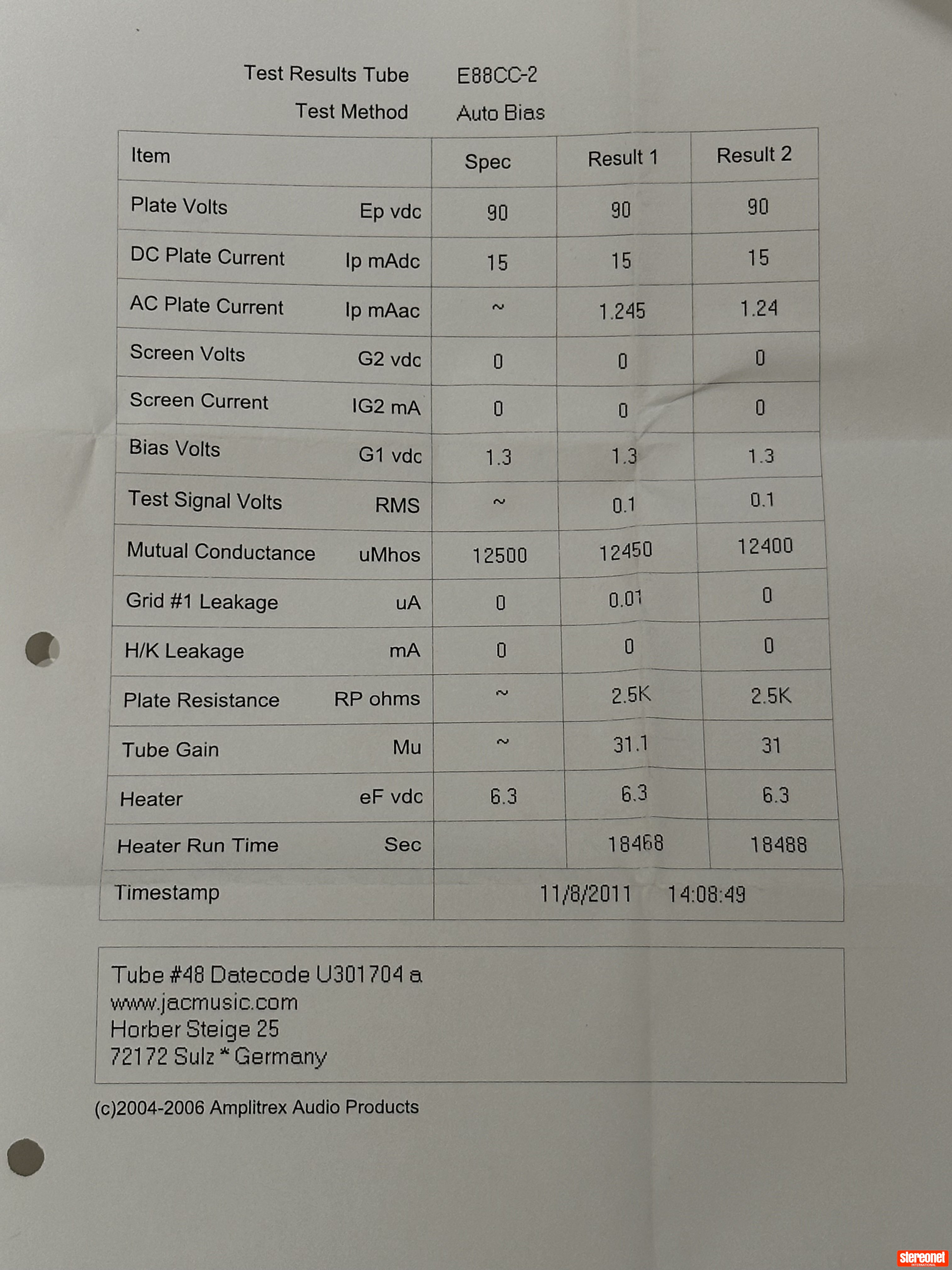 Telefunken E88CC Valves/Tubes |﻿ Valves / Tubes