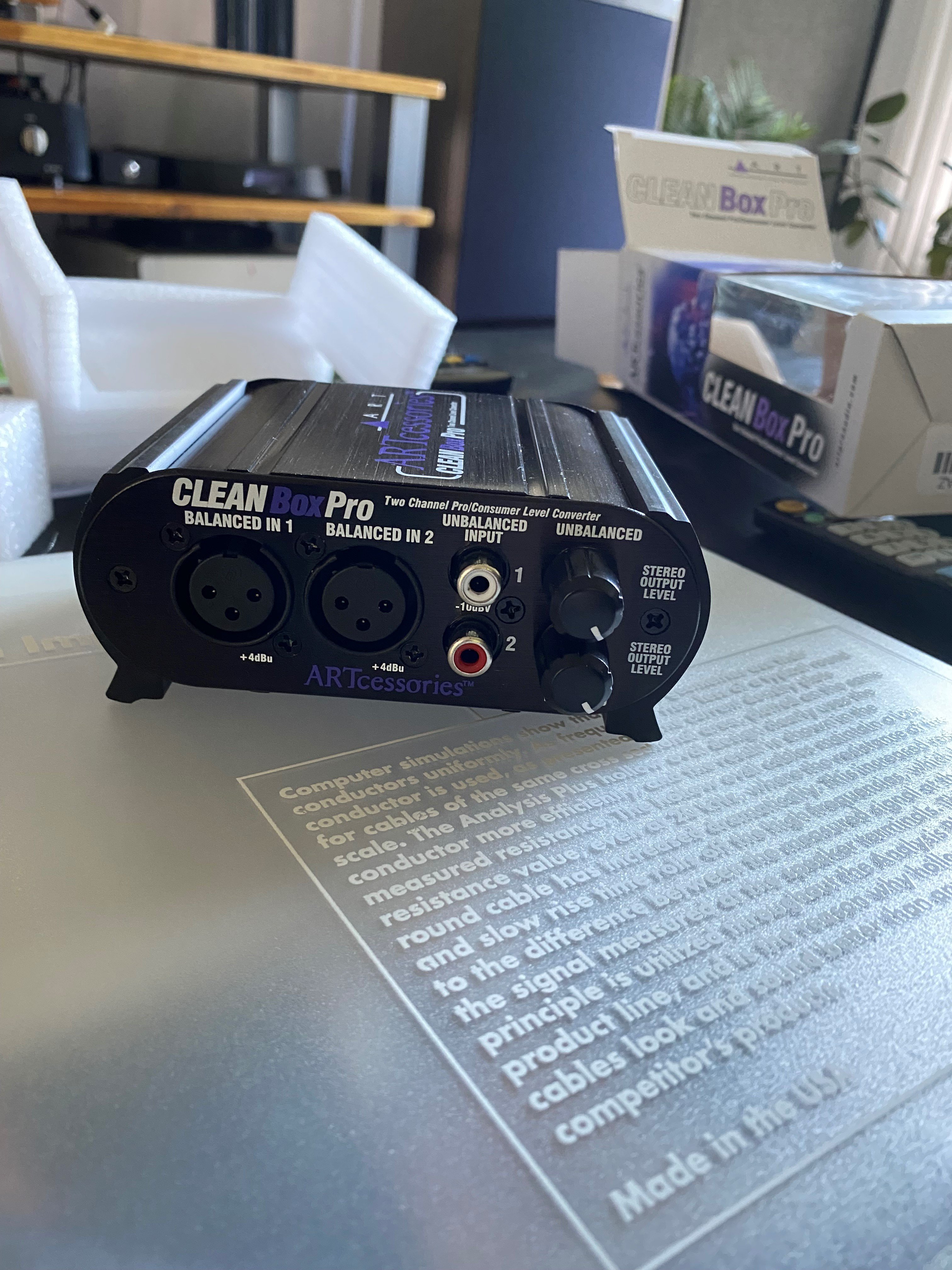 ART Audio Cleanbox Pro RCA to XLR converter |﻿ Other