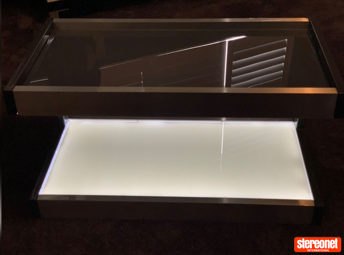 Nick Scali Cinema Table with Light Coffee Table |﻿ Racks & Cabinets