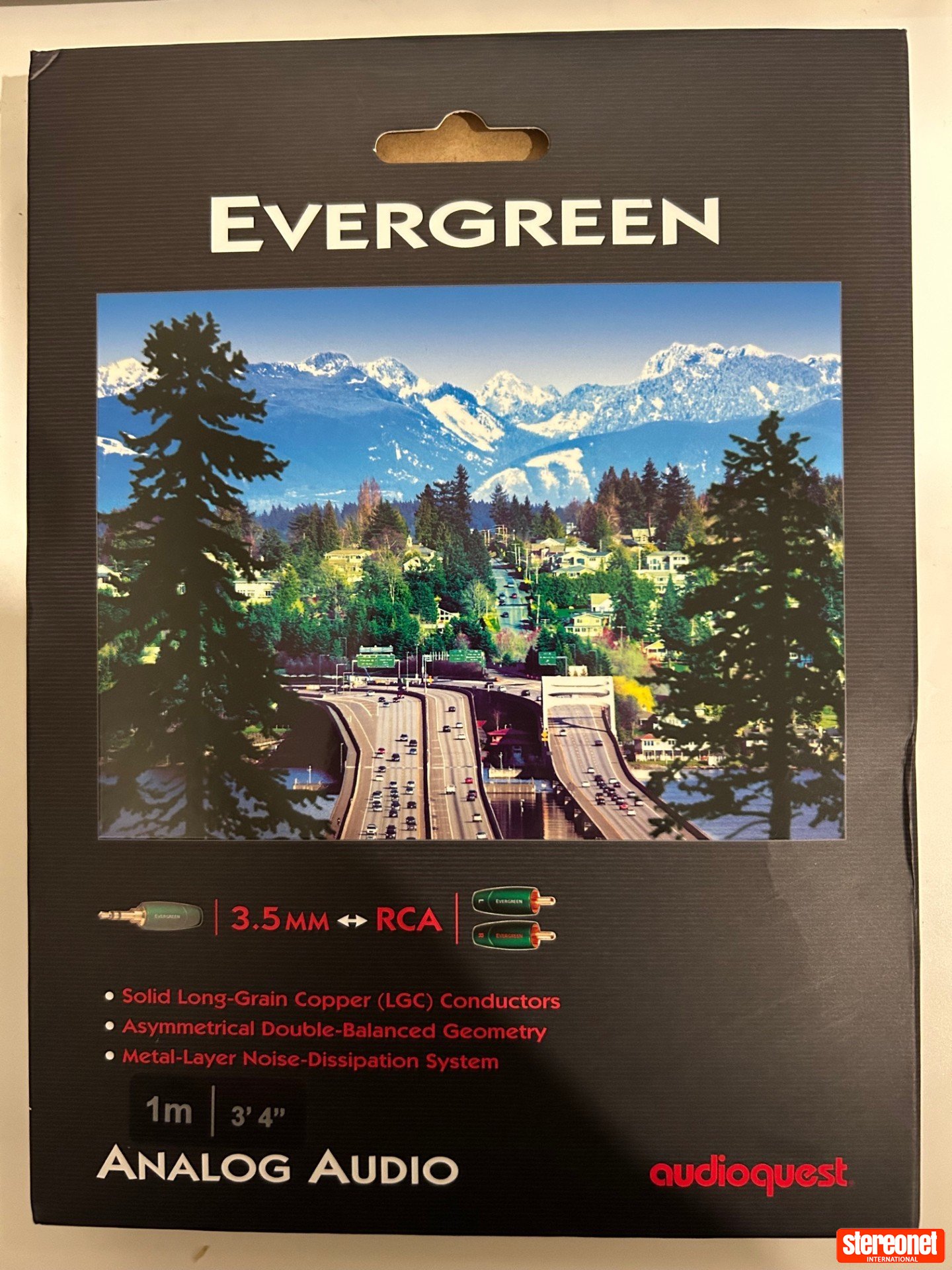 AudioQuest EVERG01MR (Evergreen 3.5mm to RCA Interconnect 1m ...