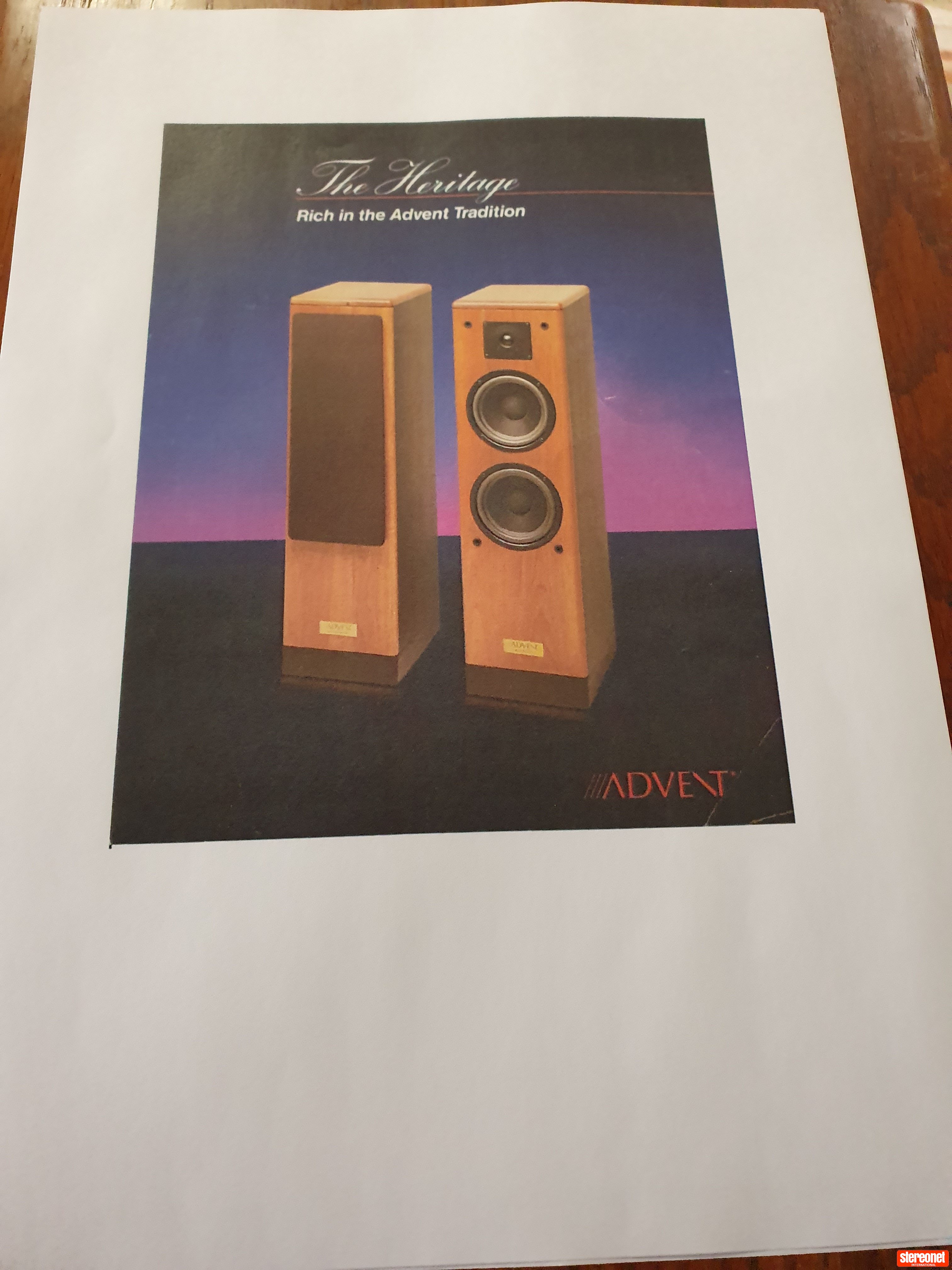 Advent Heritage Floorstanding Loudspeakers - Floorstanders & Large ...