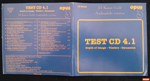 opus 3 TEST CD 4.1 (24 K Gold) CD - CD / SACD - StereoNET