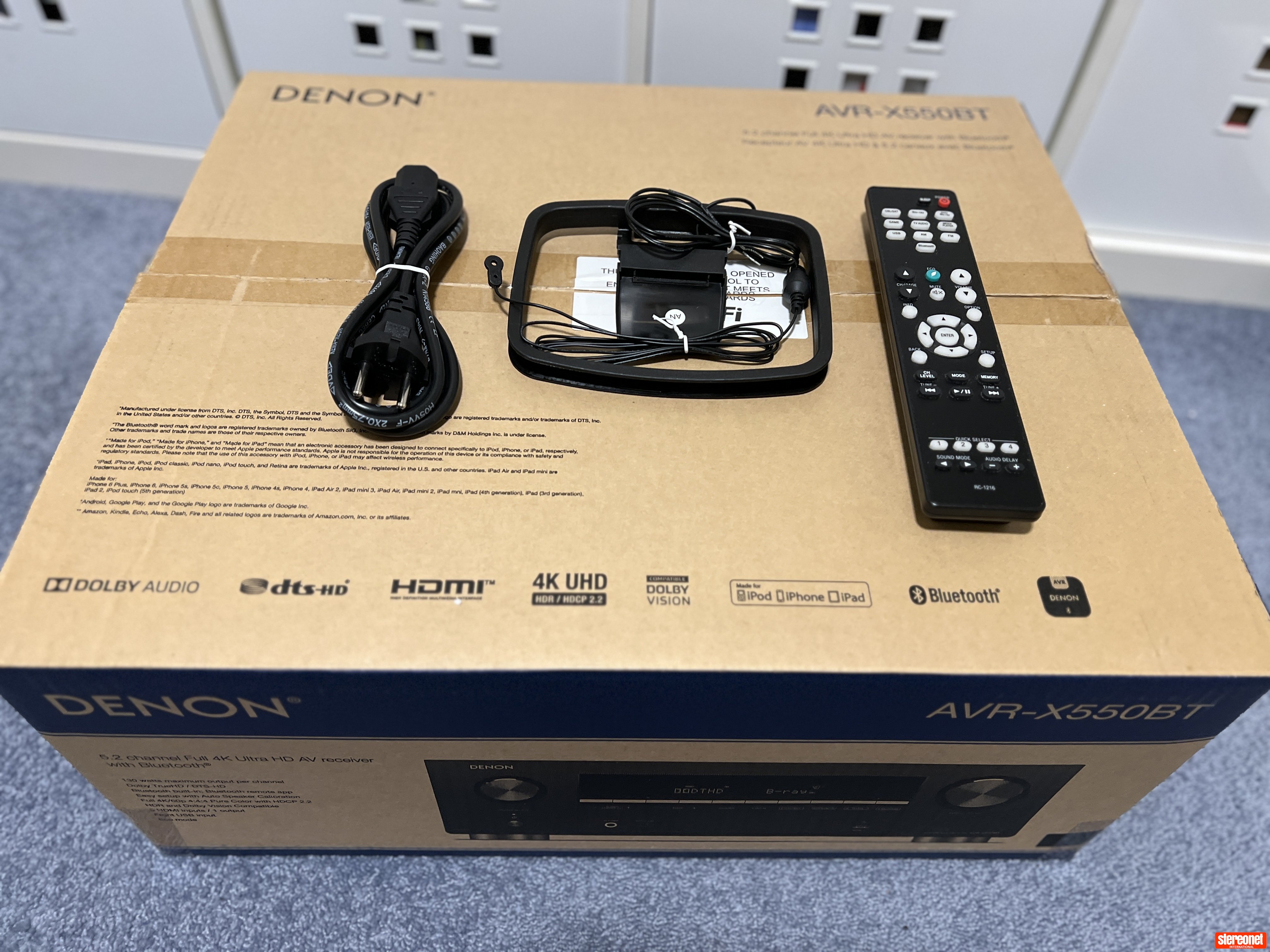 Denon AVR-X550BT AV Receiver - Installed / Surround / Dedicated Cinema ...