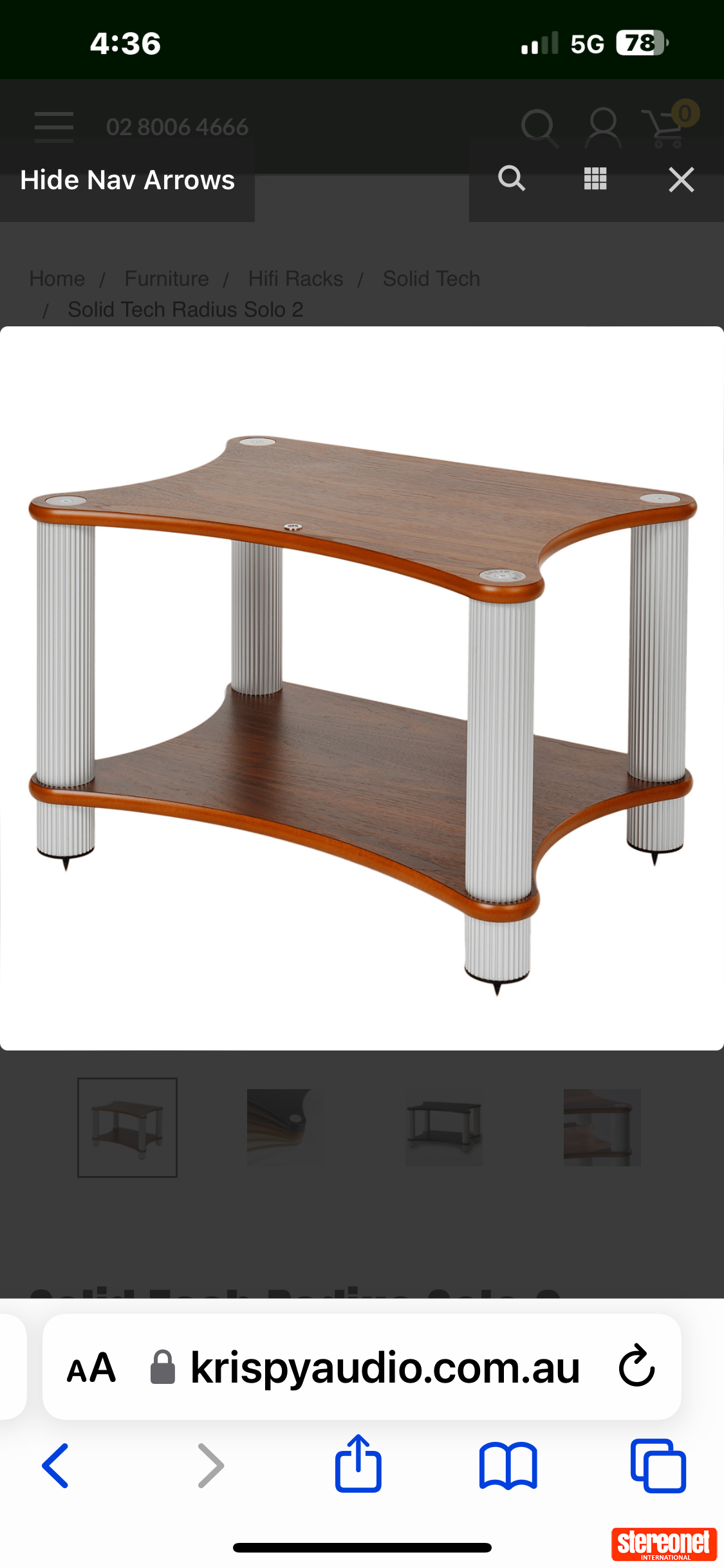 Solid Tech Radius Solo 2 - Cherry finish. Rack - Racks & Cabinets ...