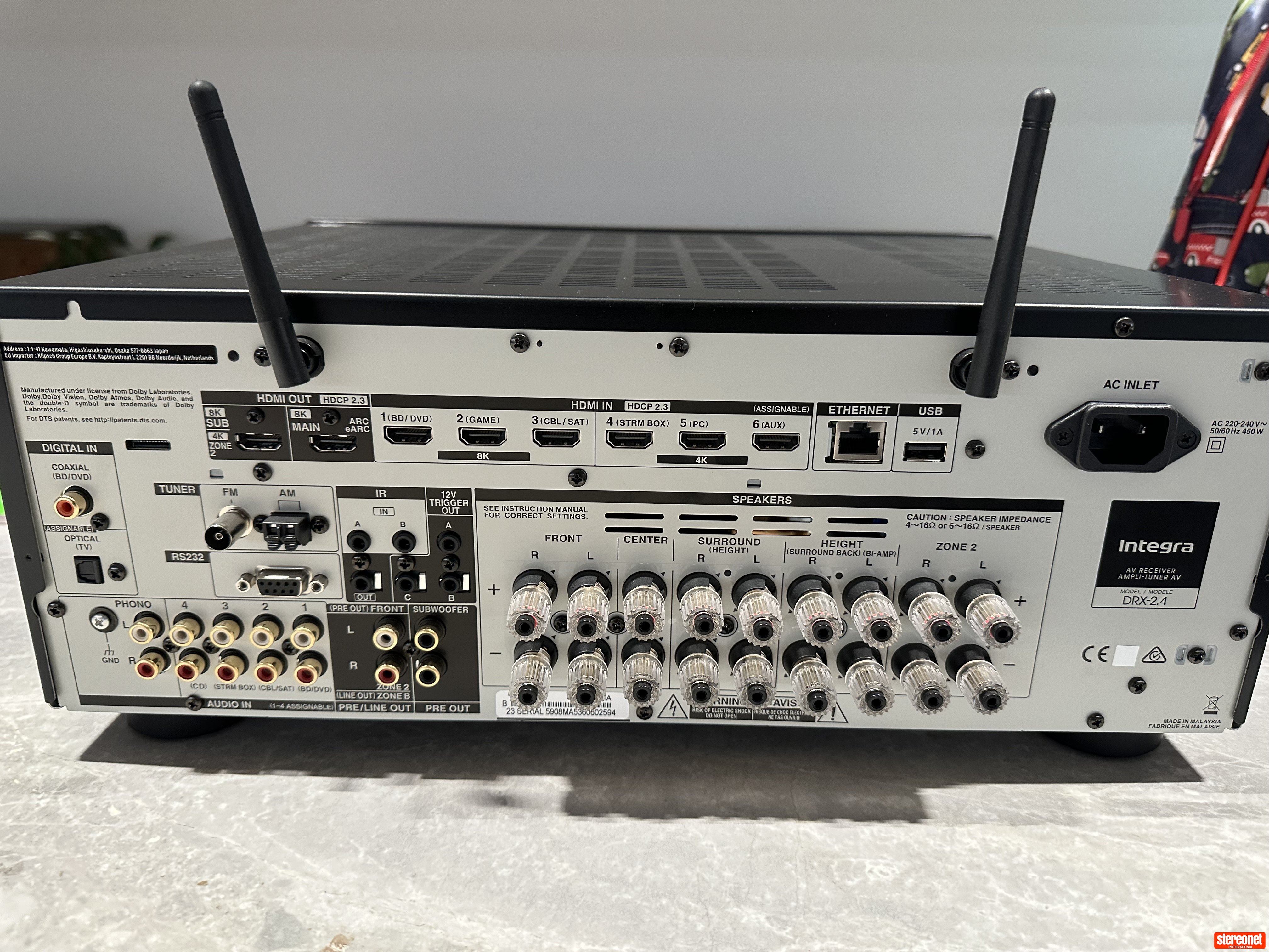 Integra DRX-2.4 7.2 Channel AV Receiver |﻿ AV Receivers & Processors