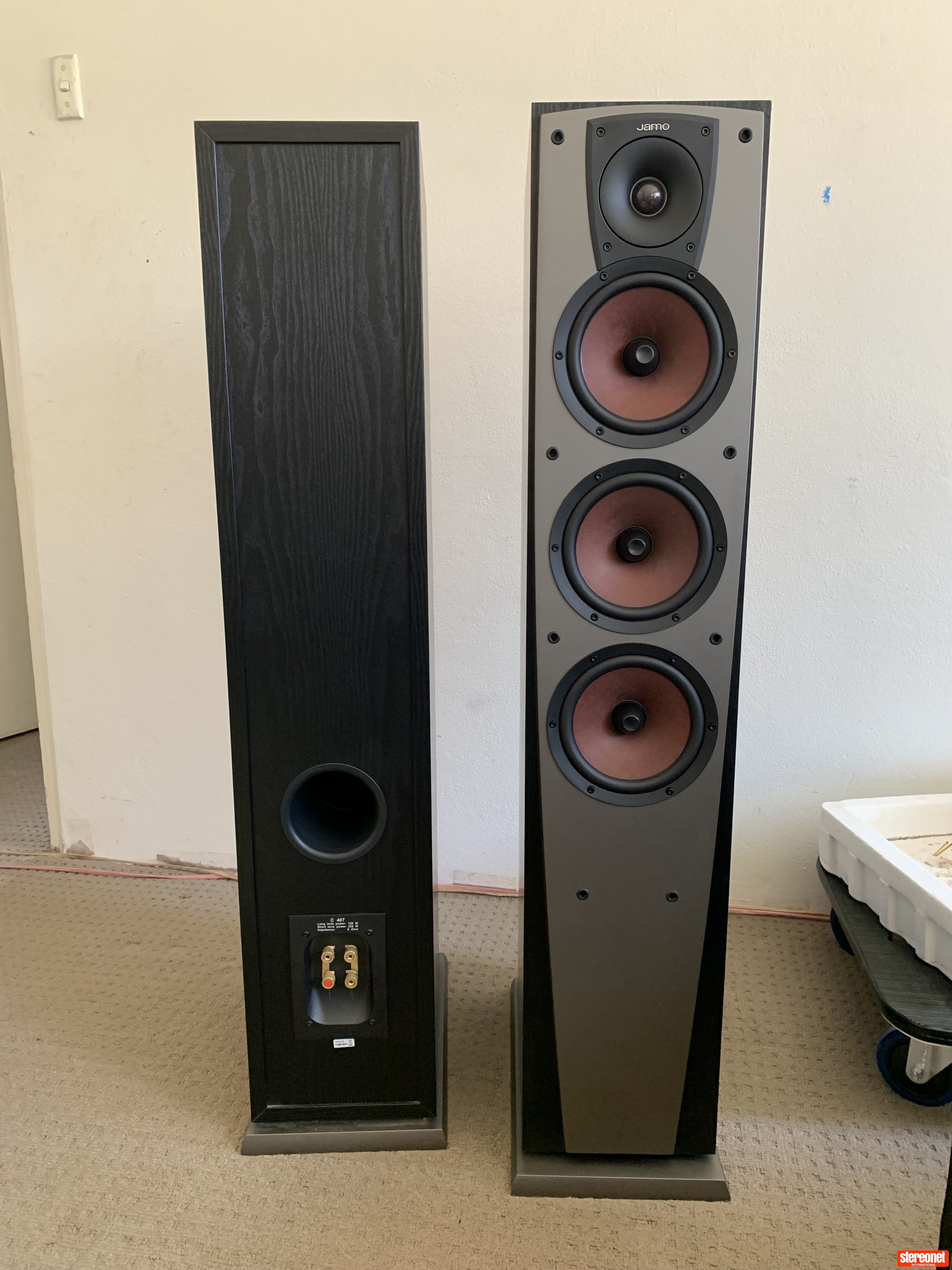 Jamo C407 Floorstanding Loudspeakers - Floorstanders & Large Monitors ...