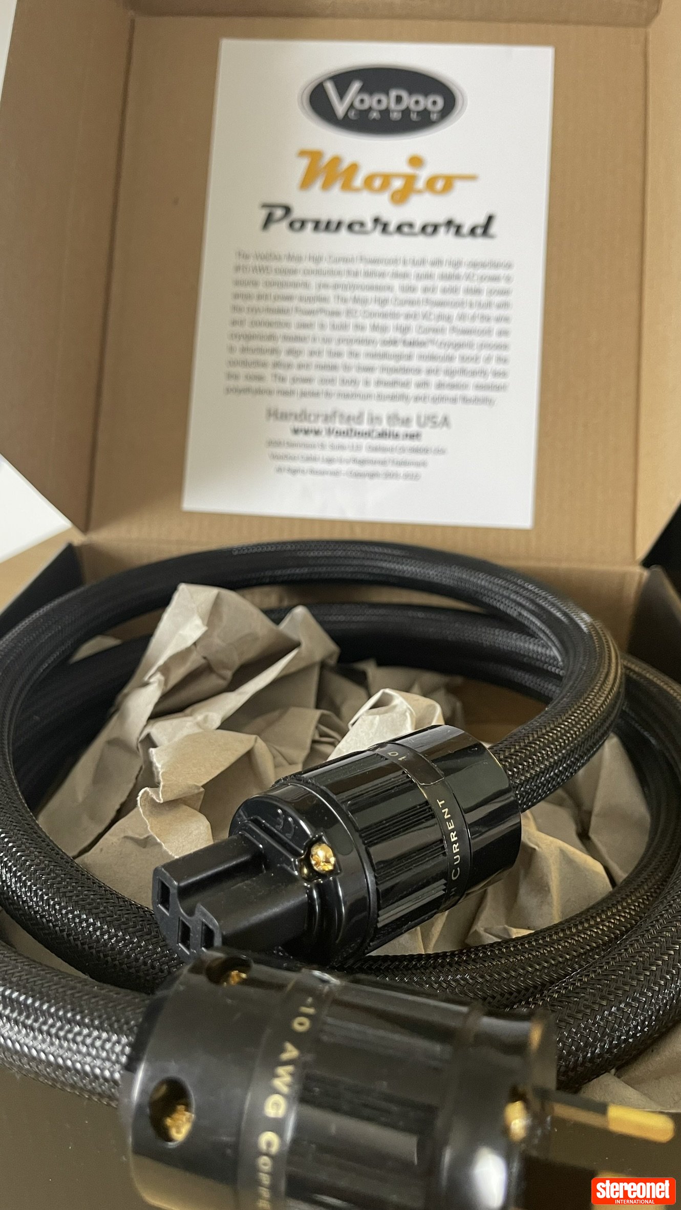VooDoo Cable Mojo High Current Power Cable |﻿ Power Cables