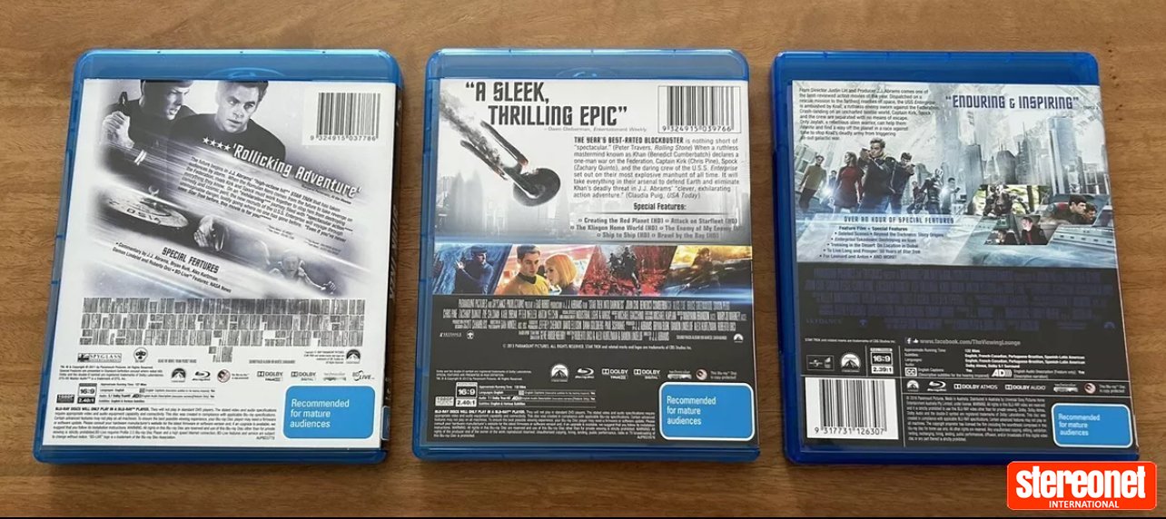 Star Trek, Into Darkness, Beyond - The Kelvin Timeline 3 x Blu Ray ...