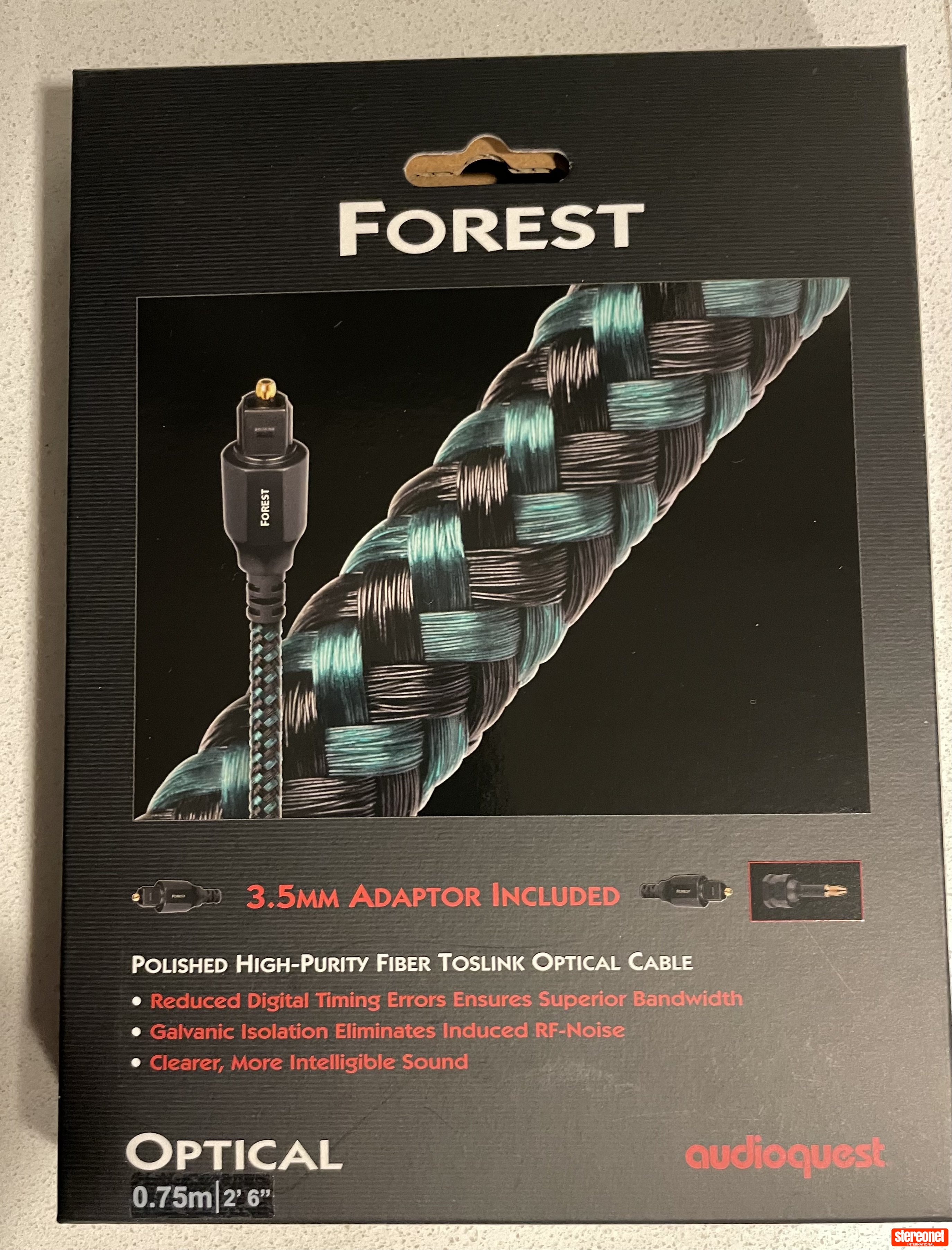 AudioQuest Forest Optical Cable - Digital Cables - StereoNET