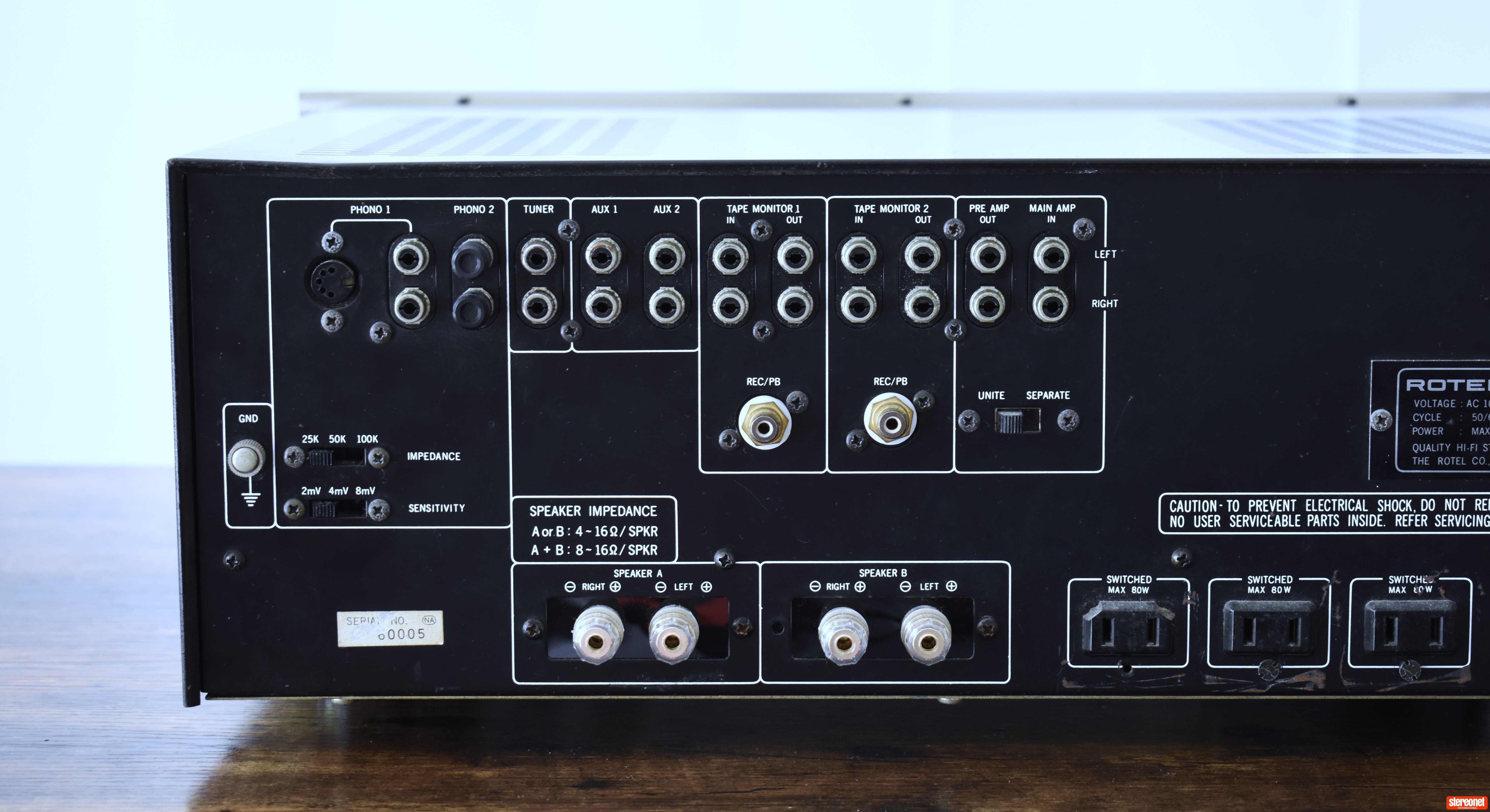 Rotel 1312 Integrated Amplifier (Solid State) - Integrated Amplifiers ...