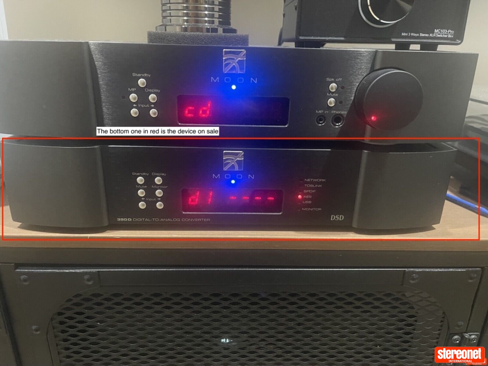 Simaudio Moon 380D wt Mind2 Streamer Digital Analog Converter (DAC ...