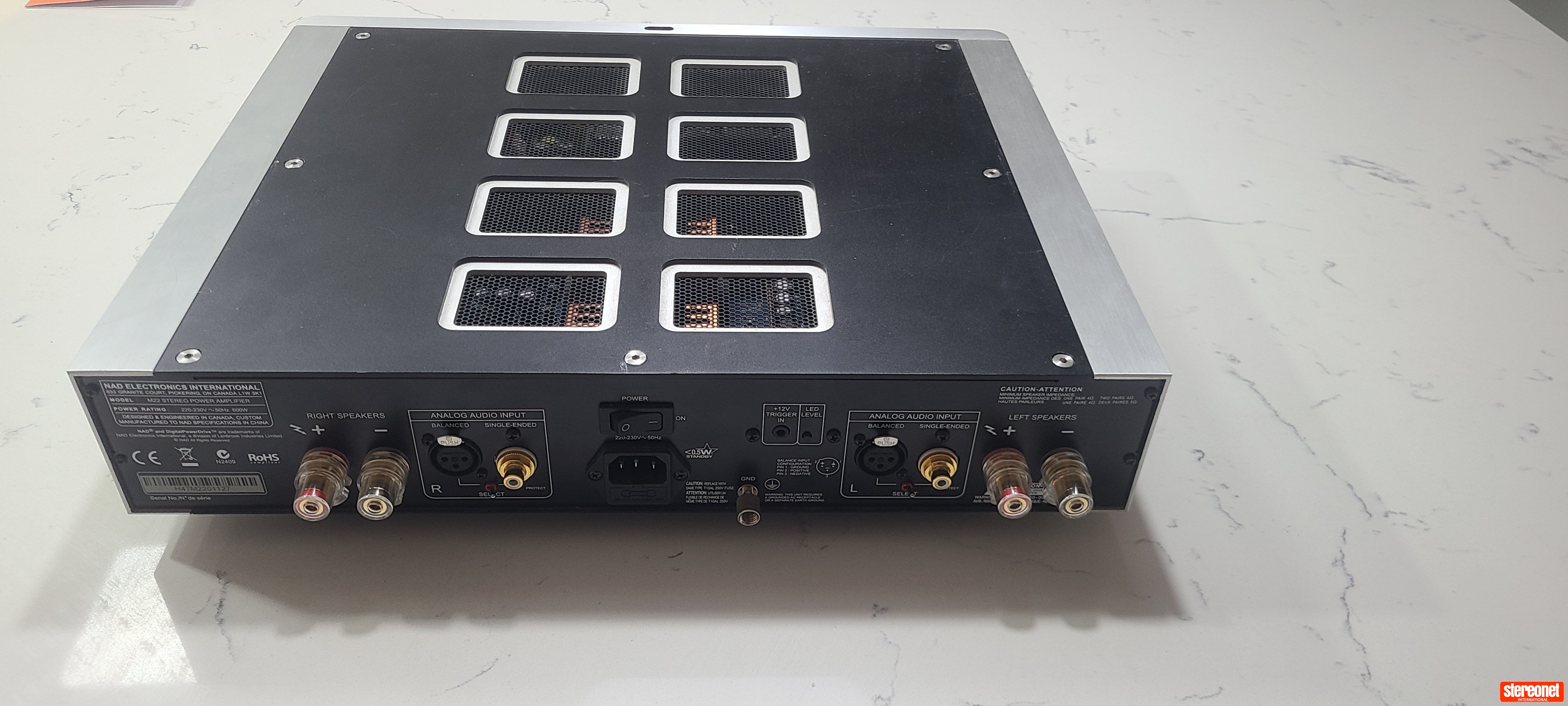 NAD Electronics M22 - 250 wpc Power Amplifier - Power Amplifiers ...