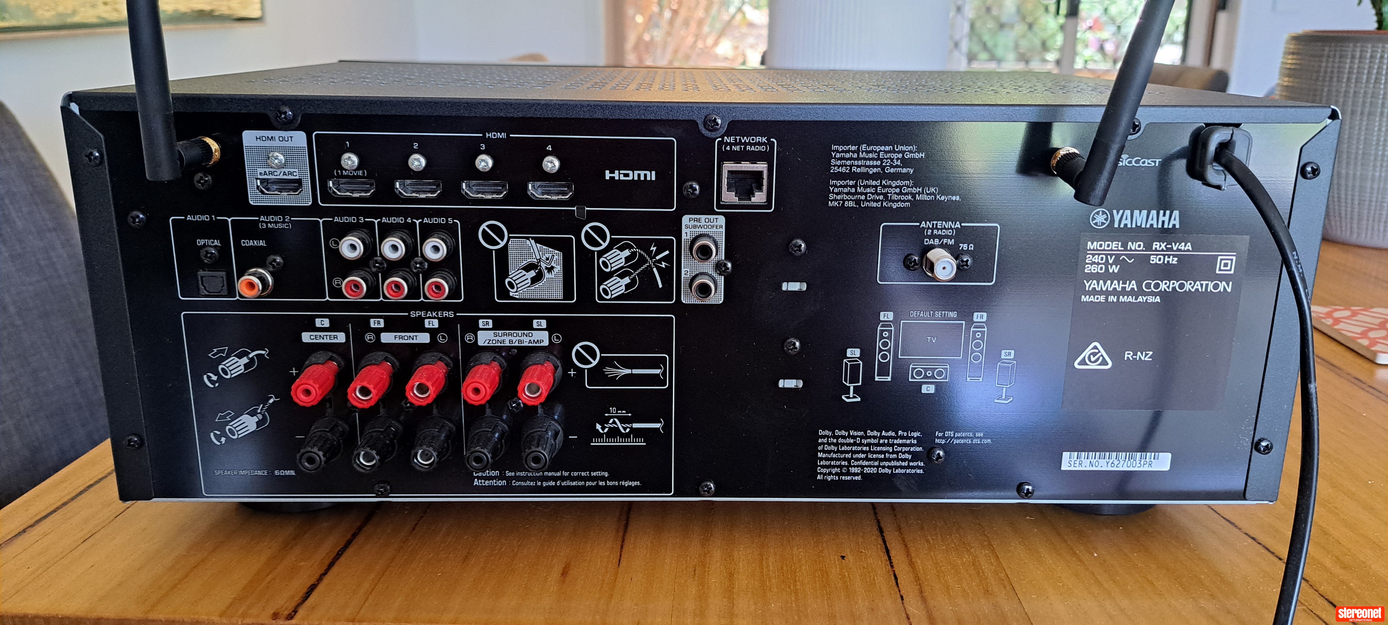 Yamaha RX-V4A AV Receiver - AV Receivers & Processors - StereoNET