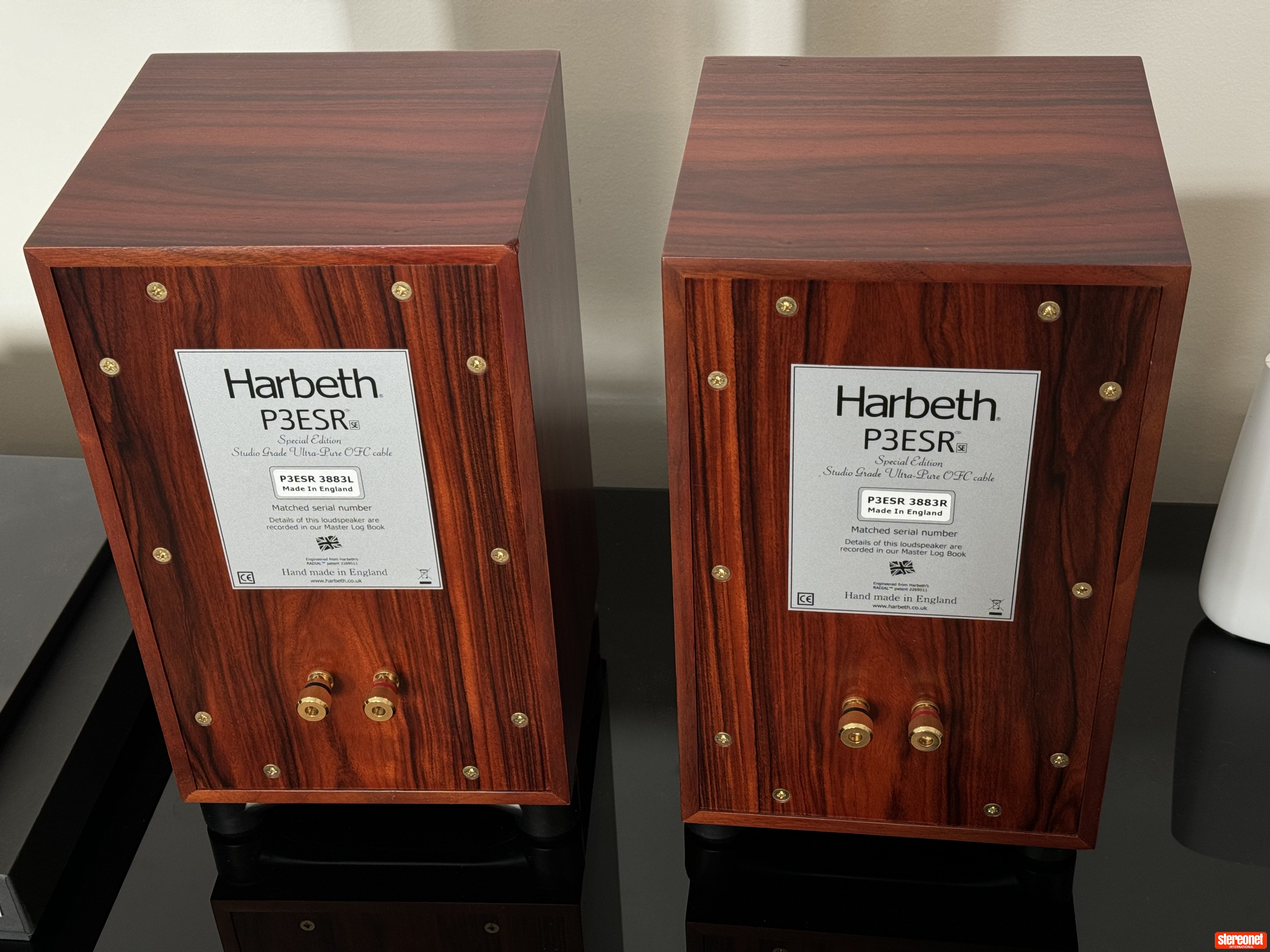 Harbeth P3 ESR Rosewood Bookshelf Loudspeakers - Bookshelf & Small ...