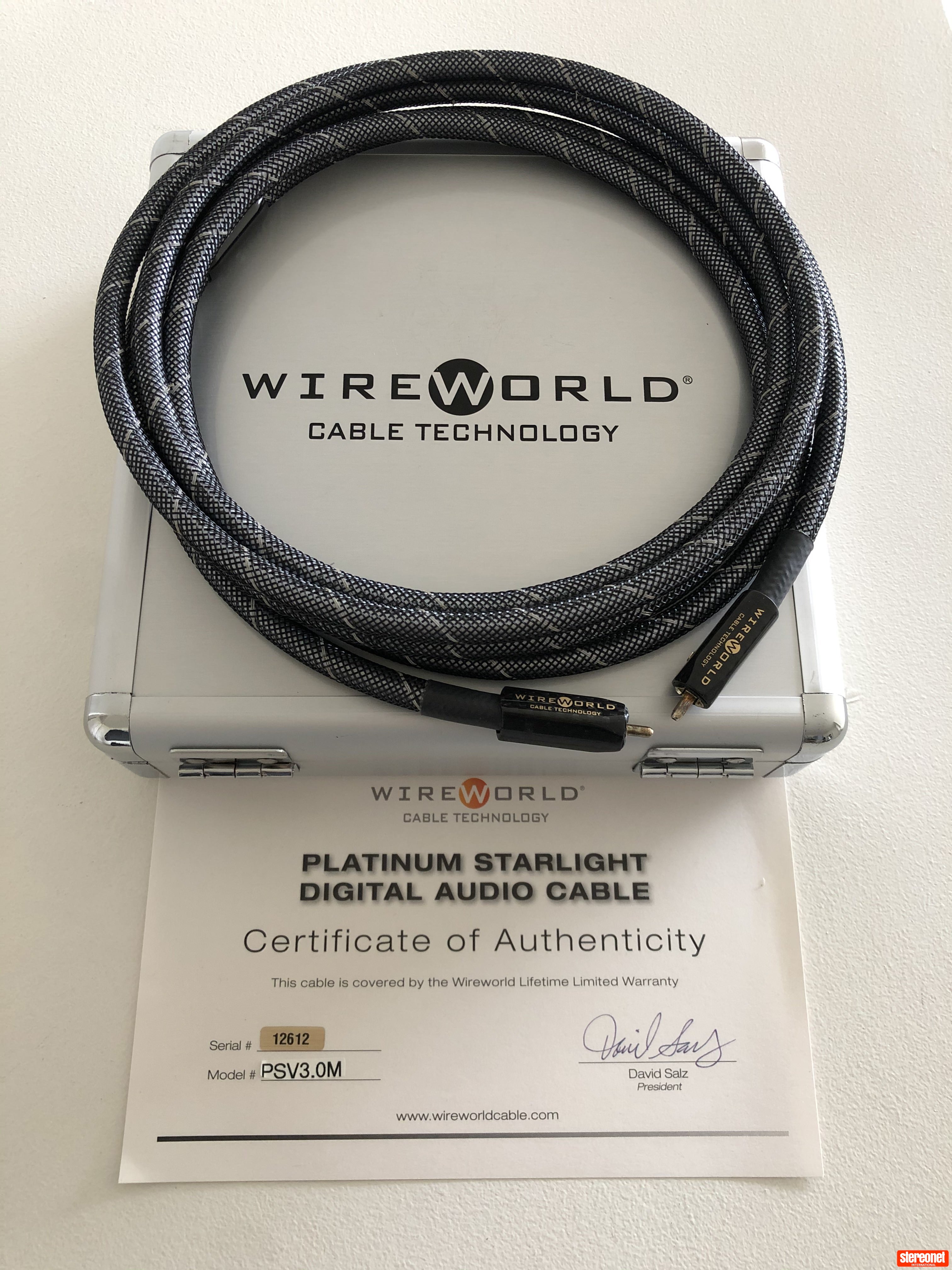 Wireworld Platinum Starlight 7 3m Digital Coaxial RCA |﻿ Digital Cables