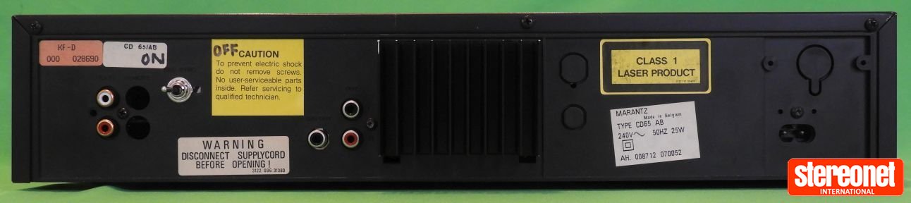 Marantz CD-65 CD Player - CD/SACD Players & Transport - StereoNET