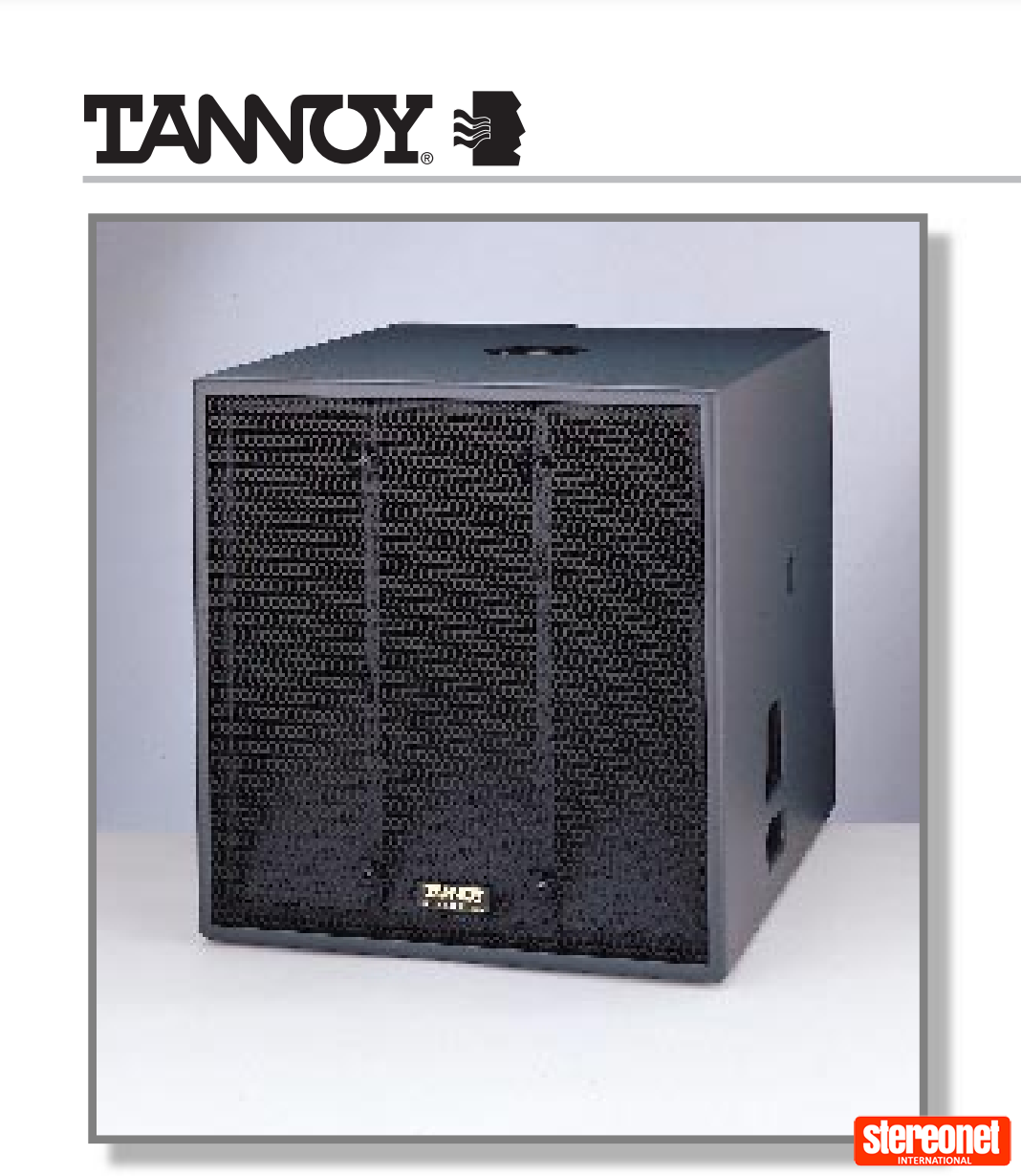 Tannoy B400 Sub-woofer (Horn loaded) Subwoofer - Wanted to Buy - StereoNET