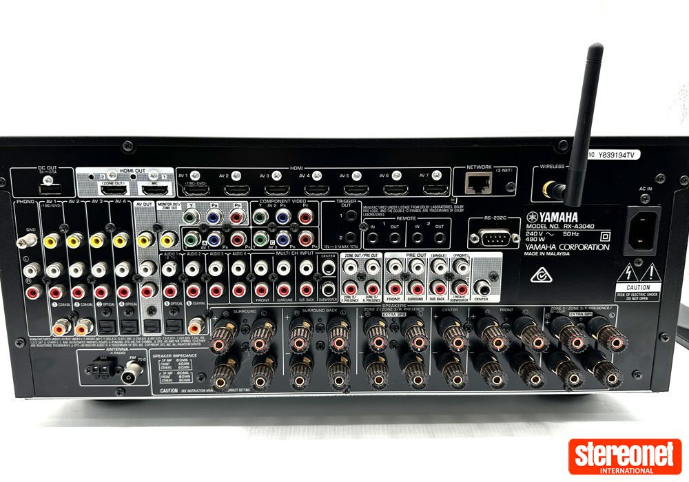 Yamaha RX-A3040 AV Receiver - AV Receivers & Processors - StereoNET
