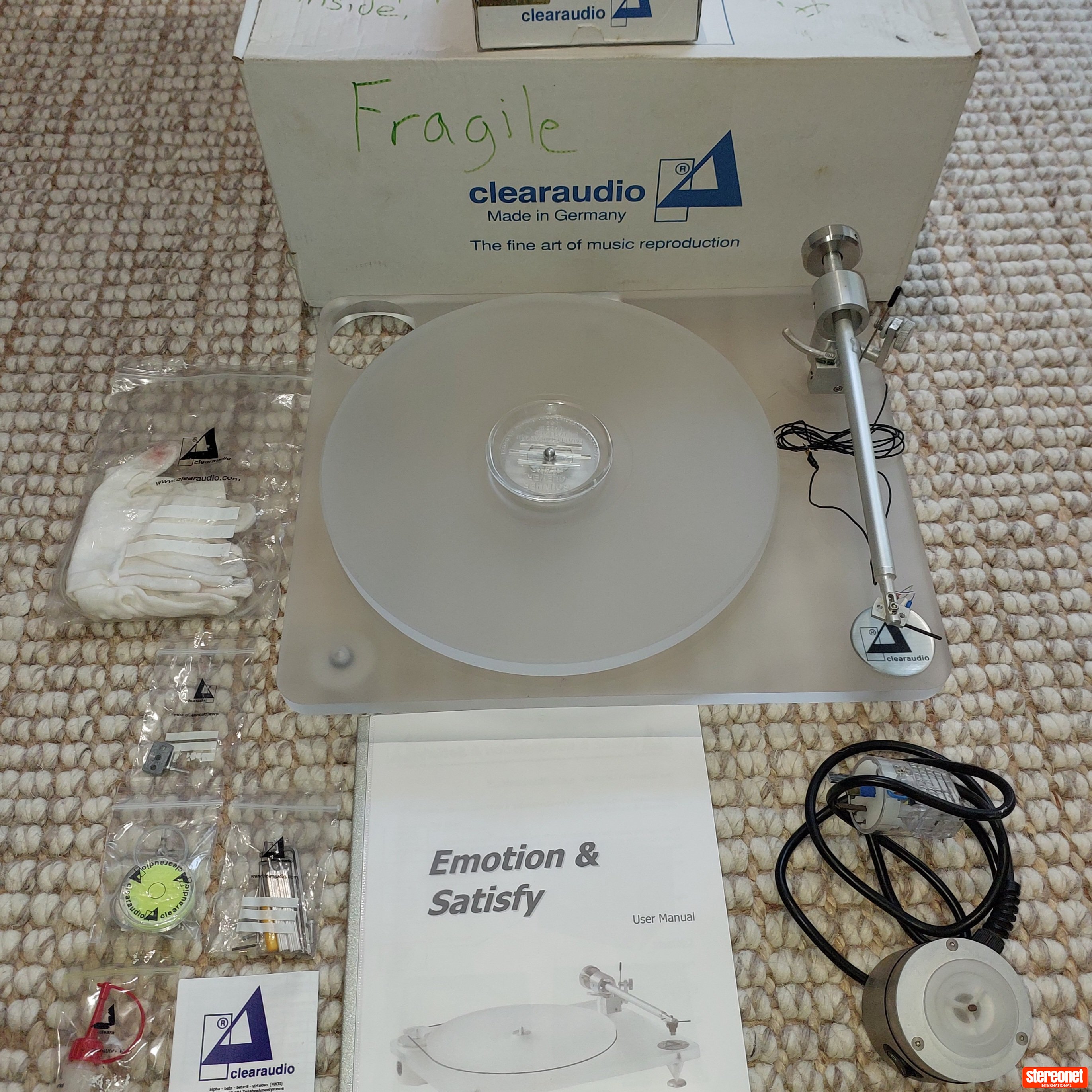 Clearaudio Emotion Satisfy Tonearm Turntable and Tonearm Package ...