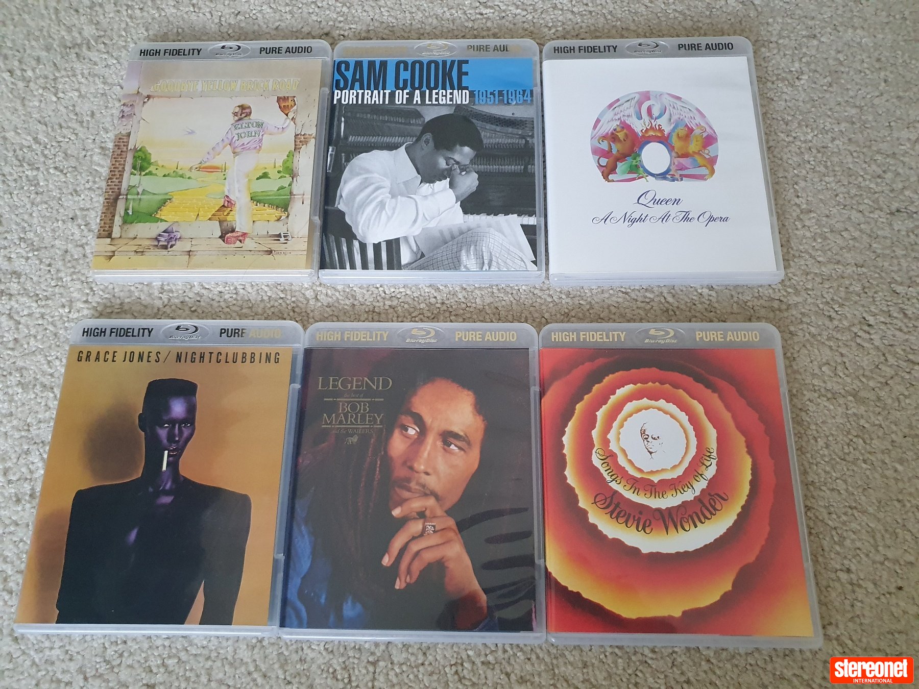 High Fidelity Pure Audio Bluray Discs Queen Elton John Bob Marley Grace ...