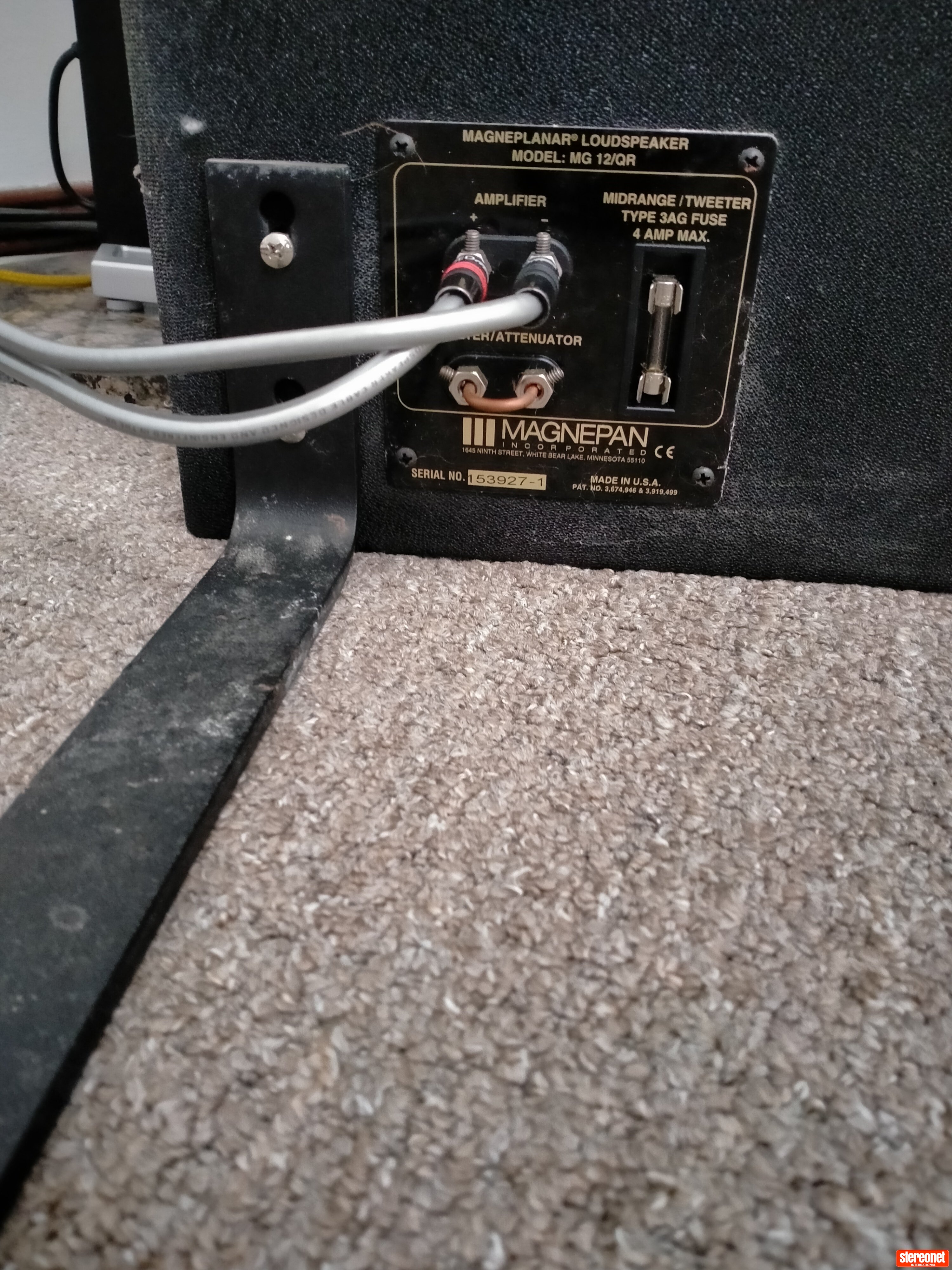 Magnepan MG12/QR Floorstanding Loudspeakers - Floorstanders & Large ...