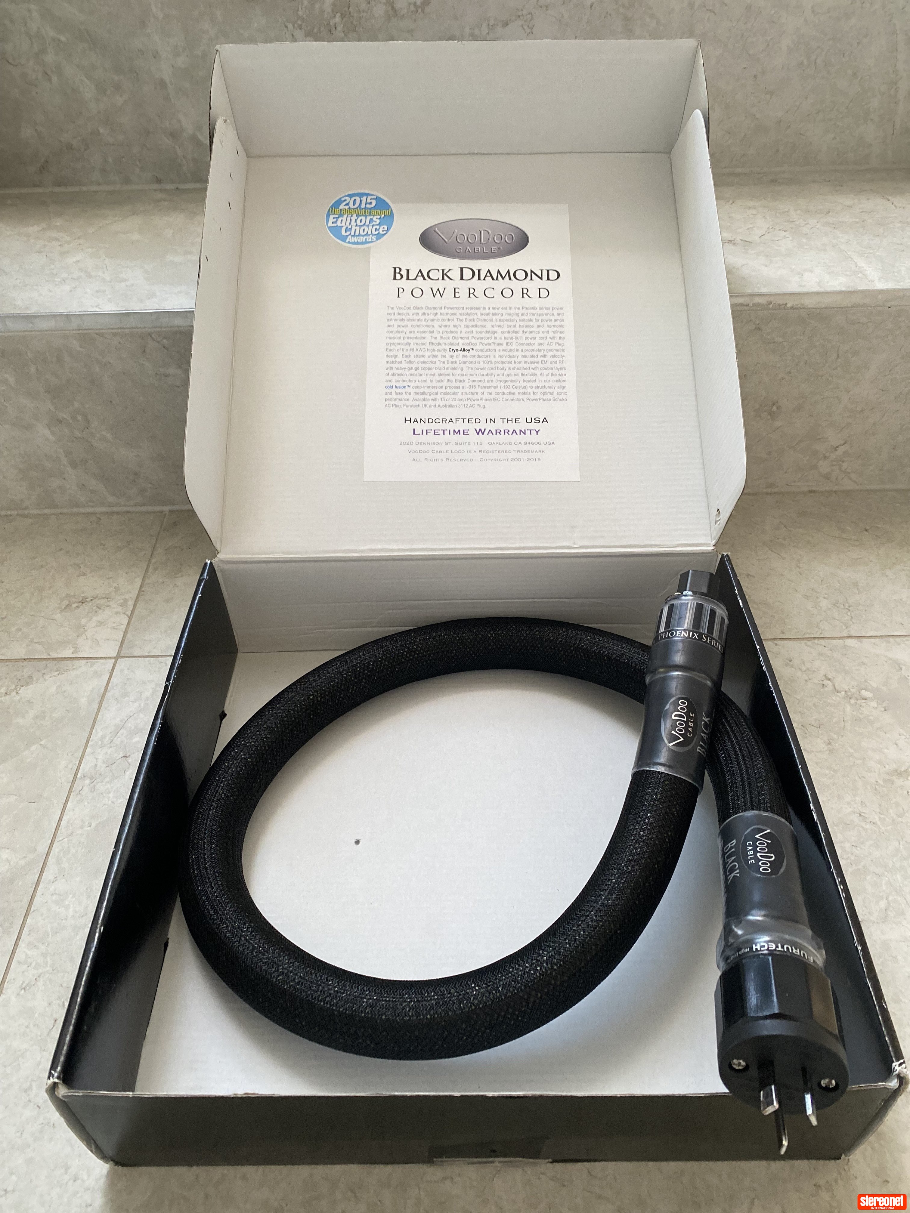 VooDoo Cable Black Diamond Power Cable |﻿ Power Cables