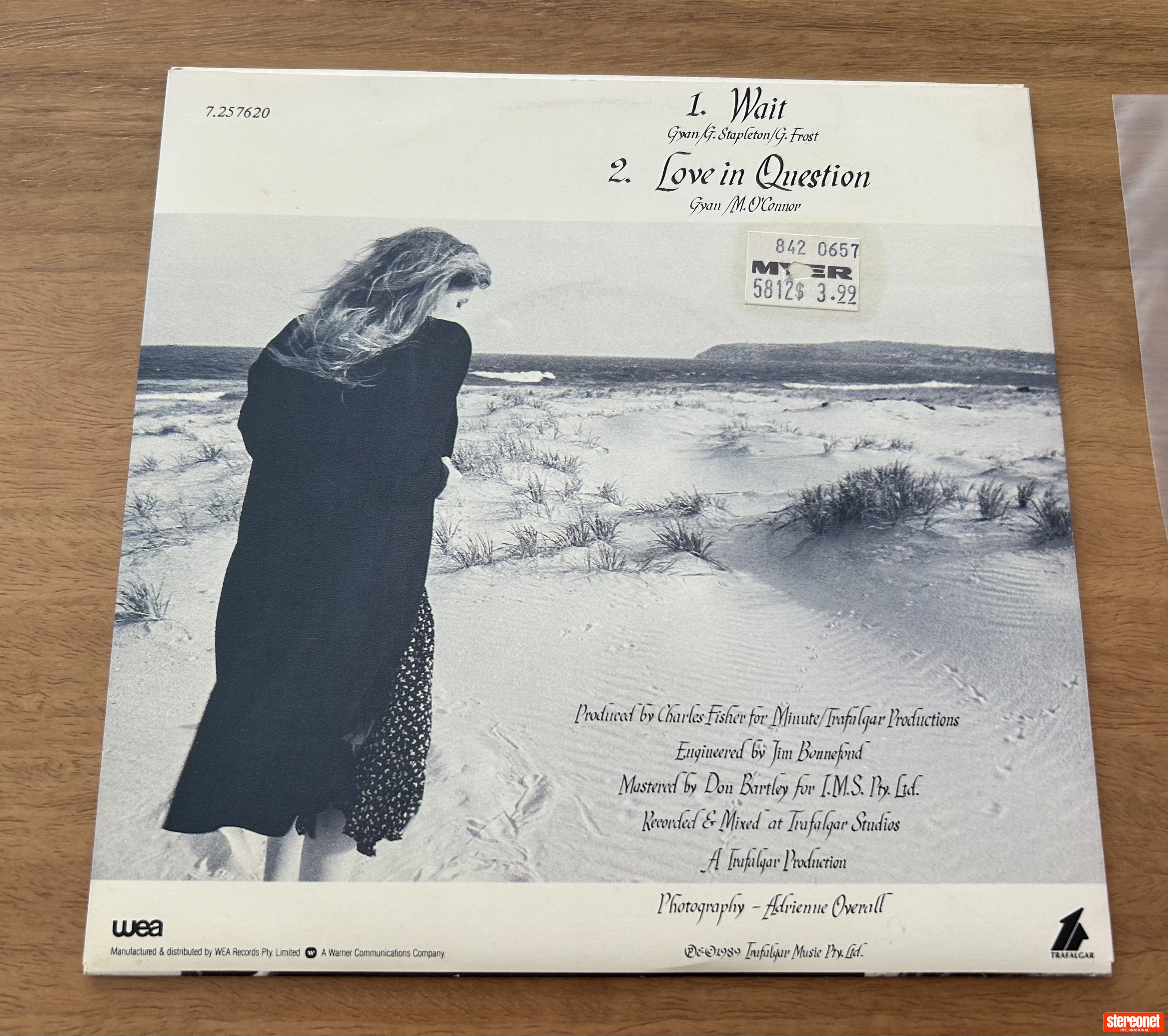 Gyan “Wait / Love In Question” 1984 Limited Edition Vinyl 7” Single Aus ...