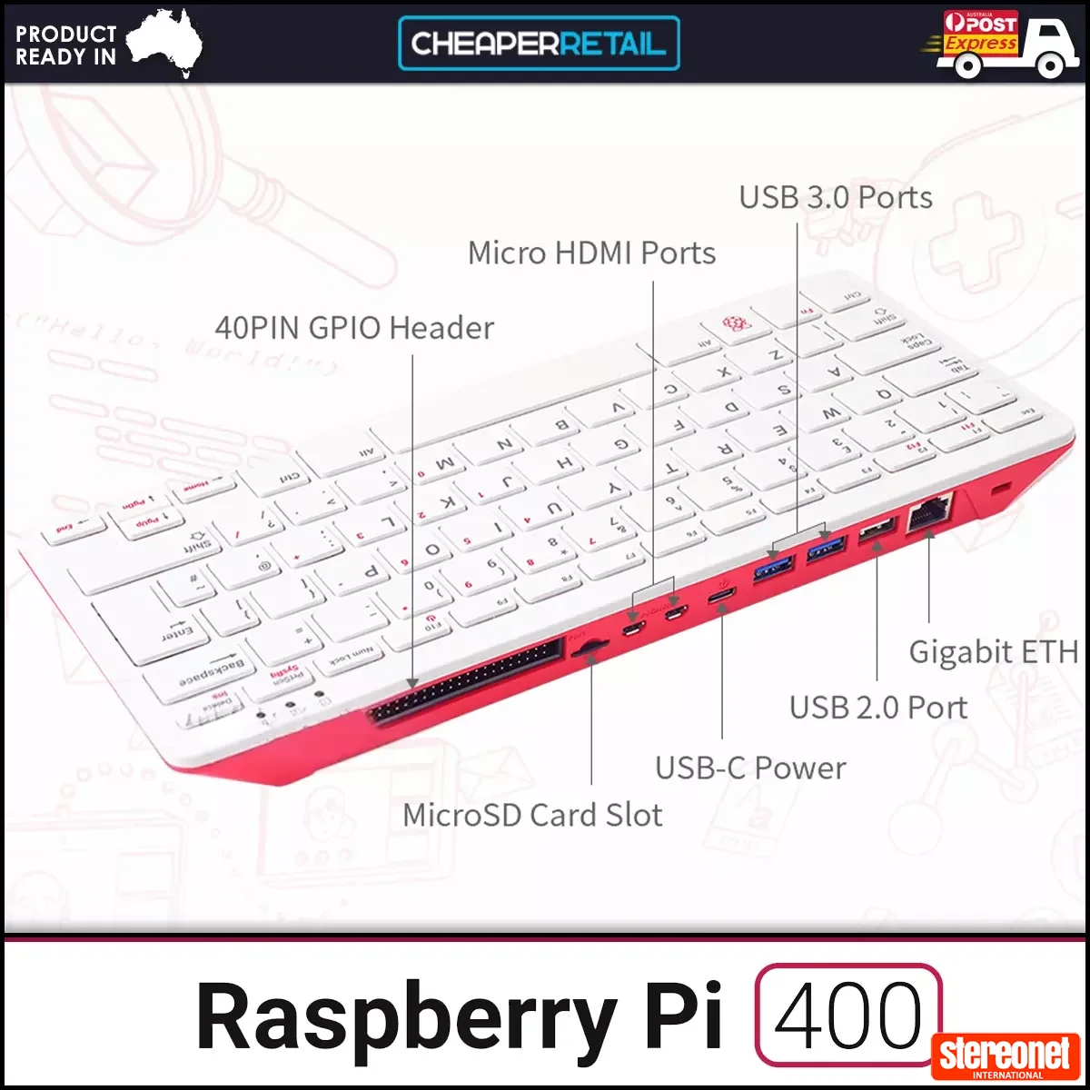 Raspberry Rpi 400 4Gb Computer - Computers & Related - StereoNET