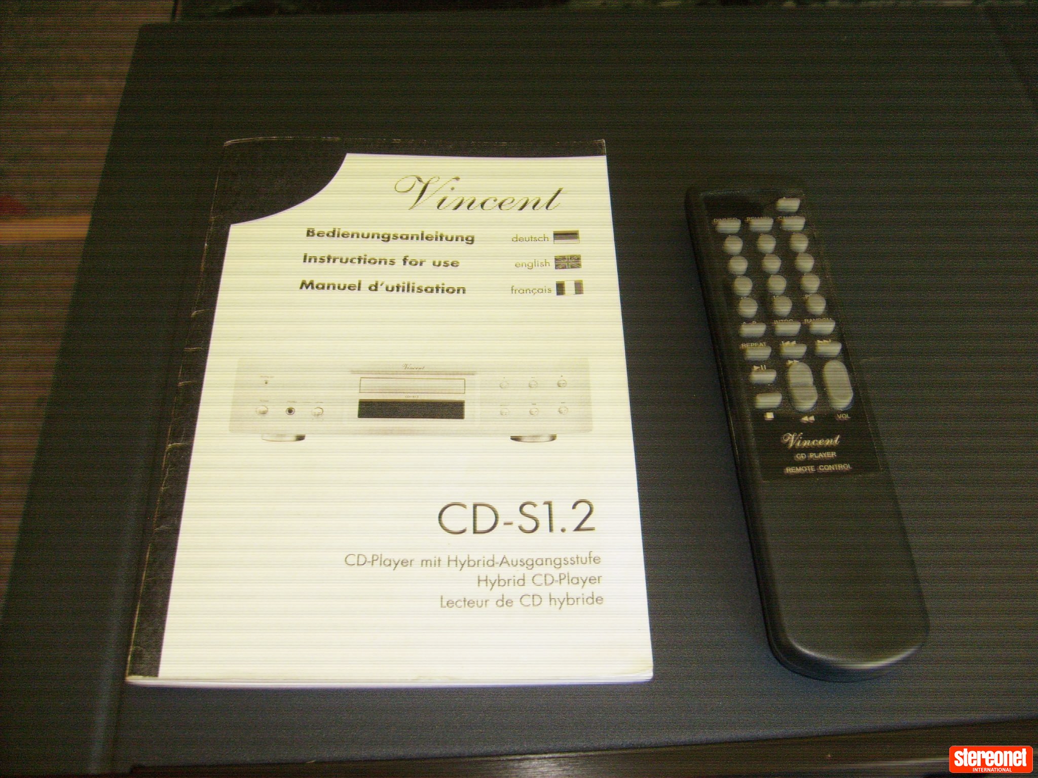 Vincent Audio CD-S1.2 Hybrid CD player - CD/SACD Players & Transport ...