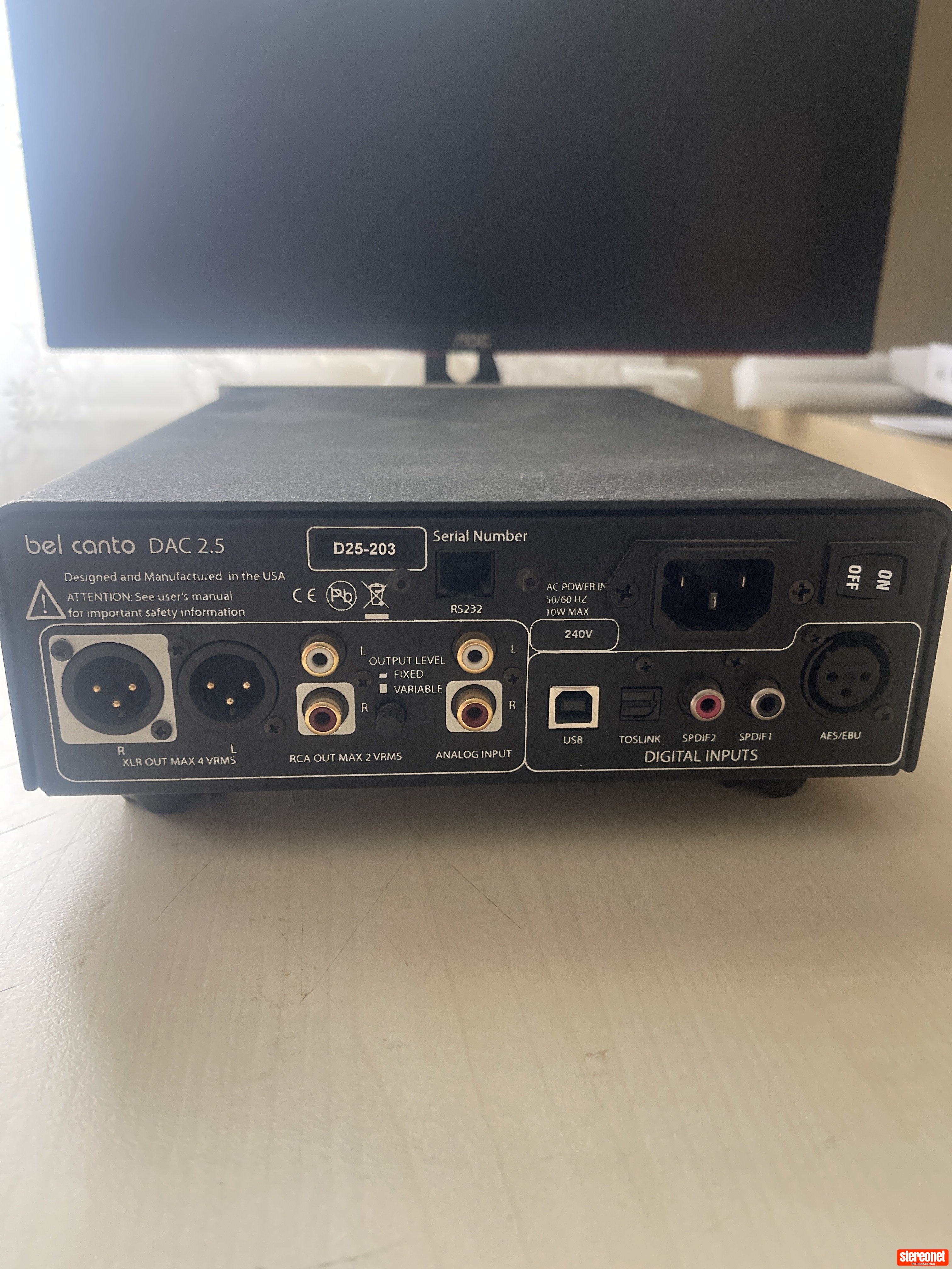 Bel Canto Design DAC 2.5 Digital Analog Converter (DAC) - Pre ...