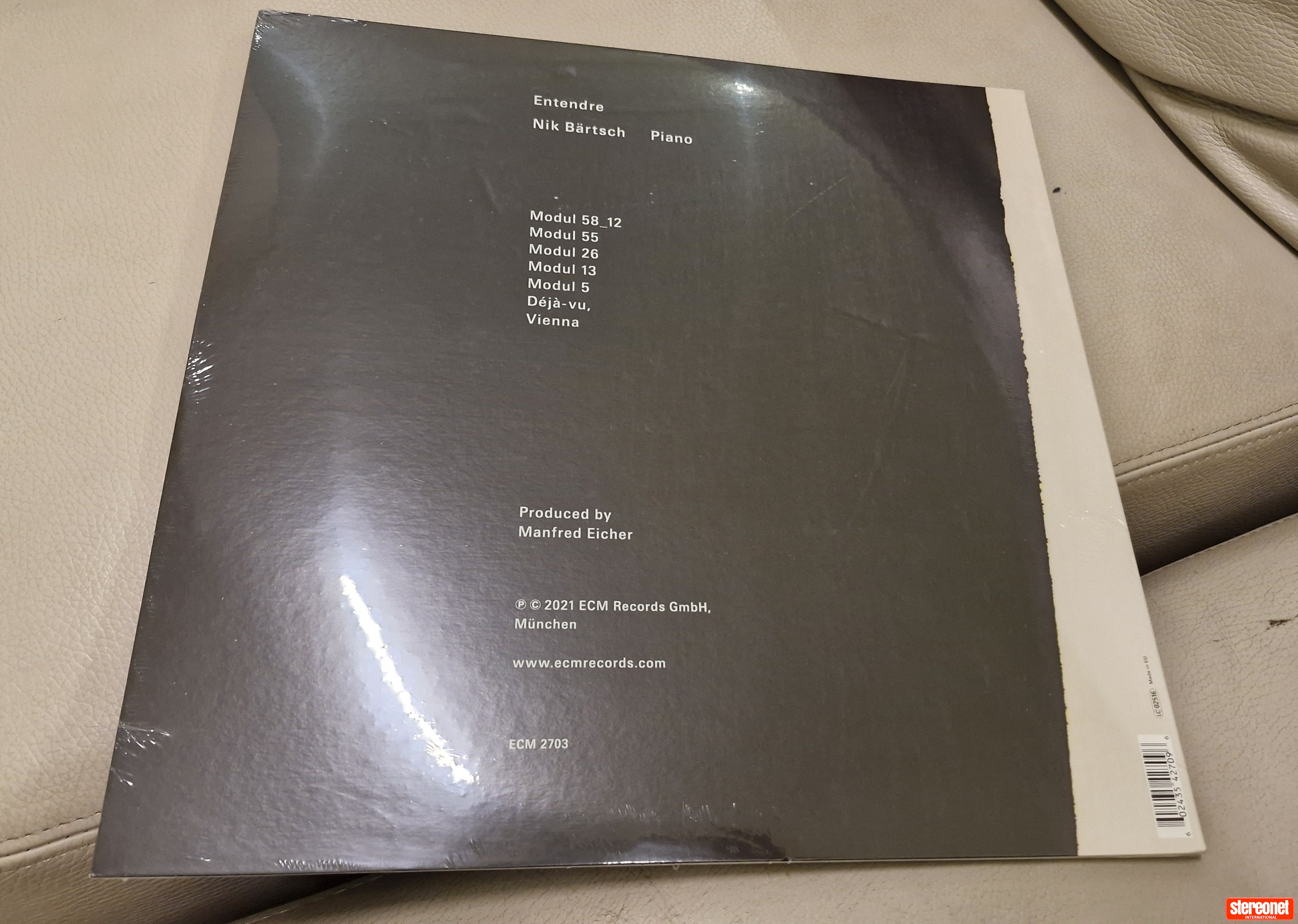 ECM Nik Bartsch Entendre 2LP Vinyl Record (Double LP) Vinyl Record ...