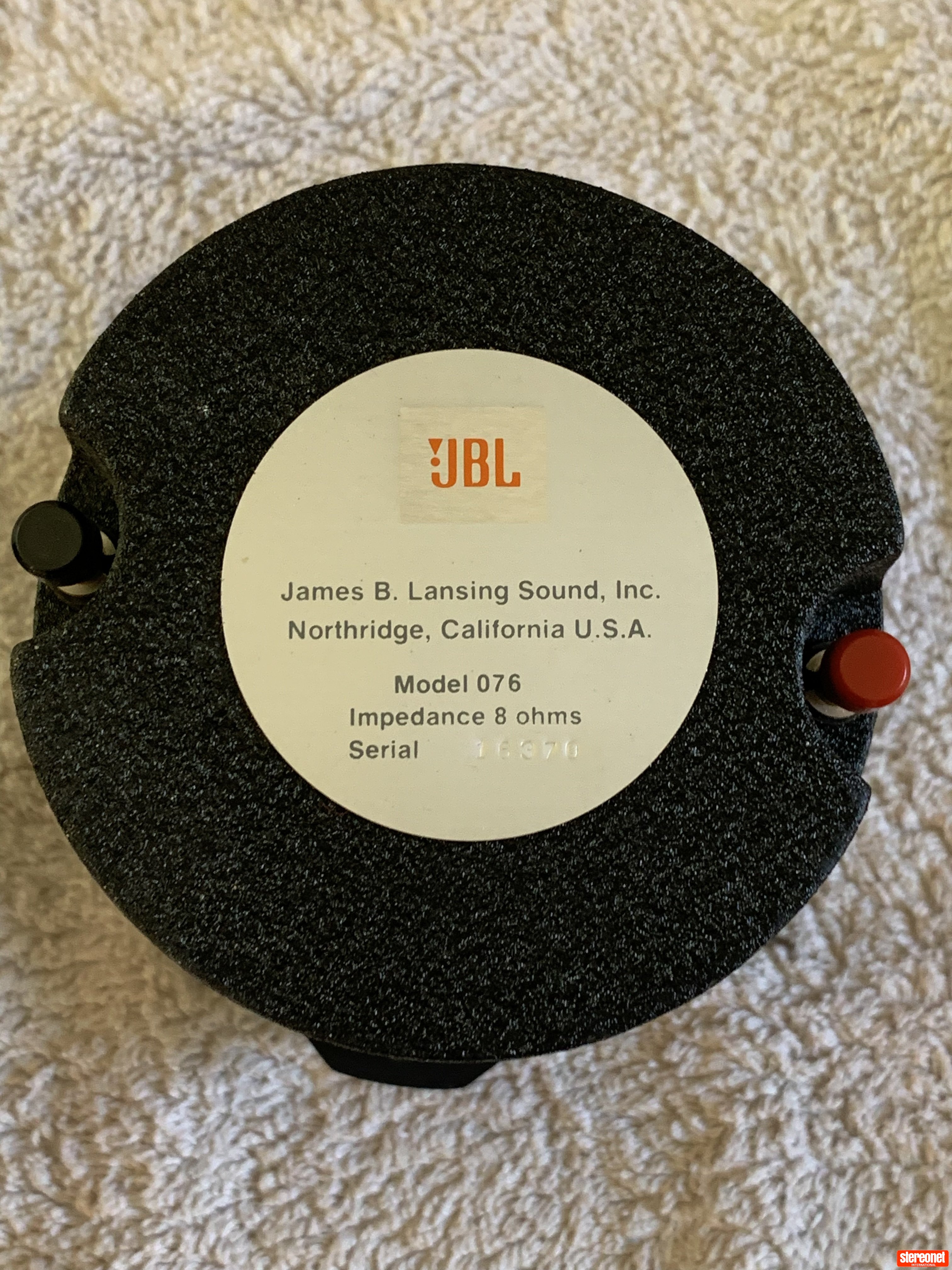 JBL 076 Tweeter - Raw / Individual Drivers - StereoNET