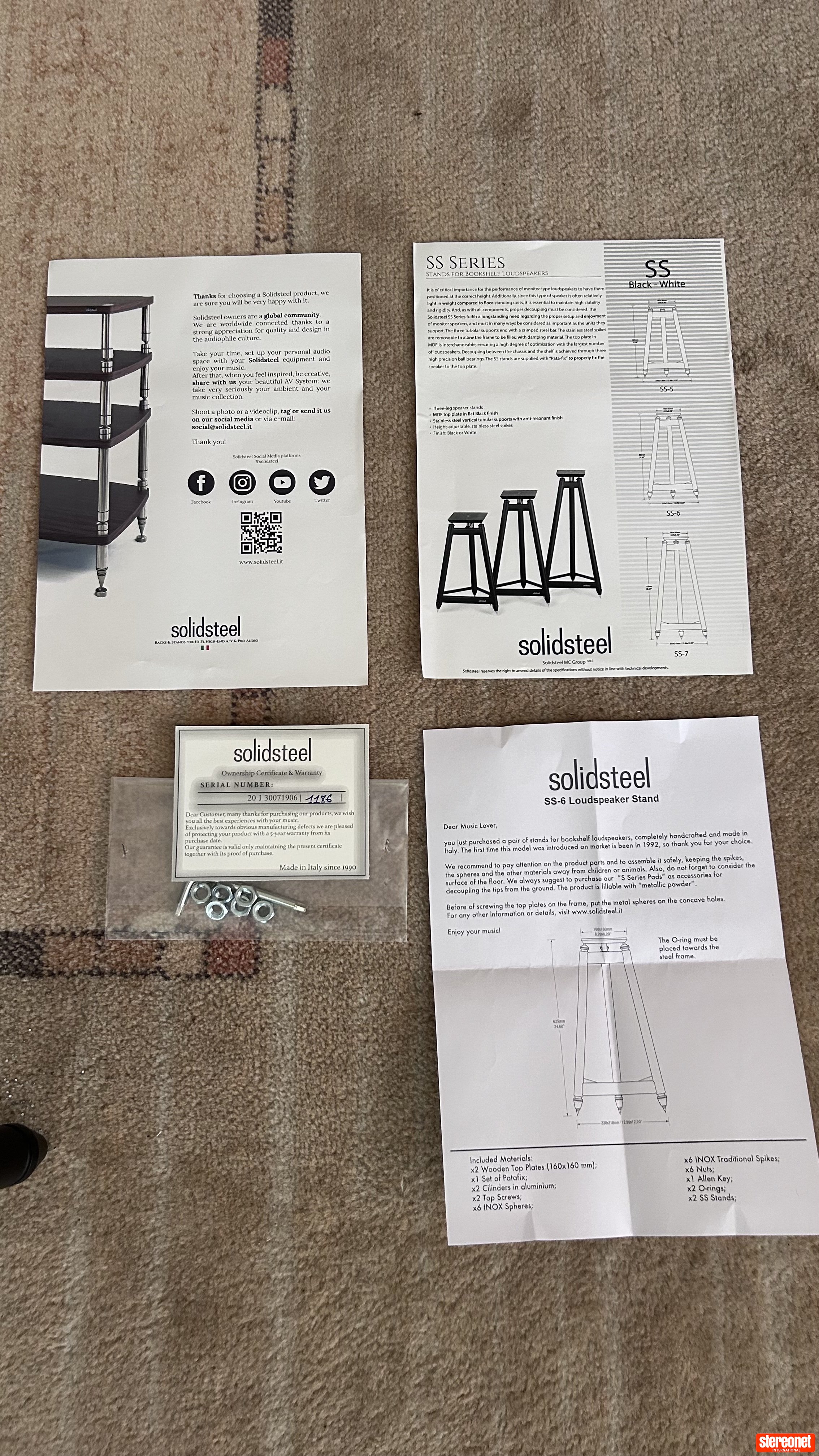 Solidsteel SS-6 Speaker Stands - Speaker Stands - StereoNET