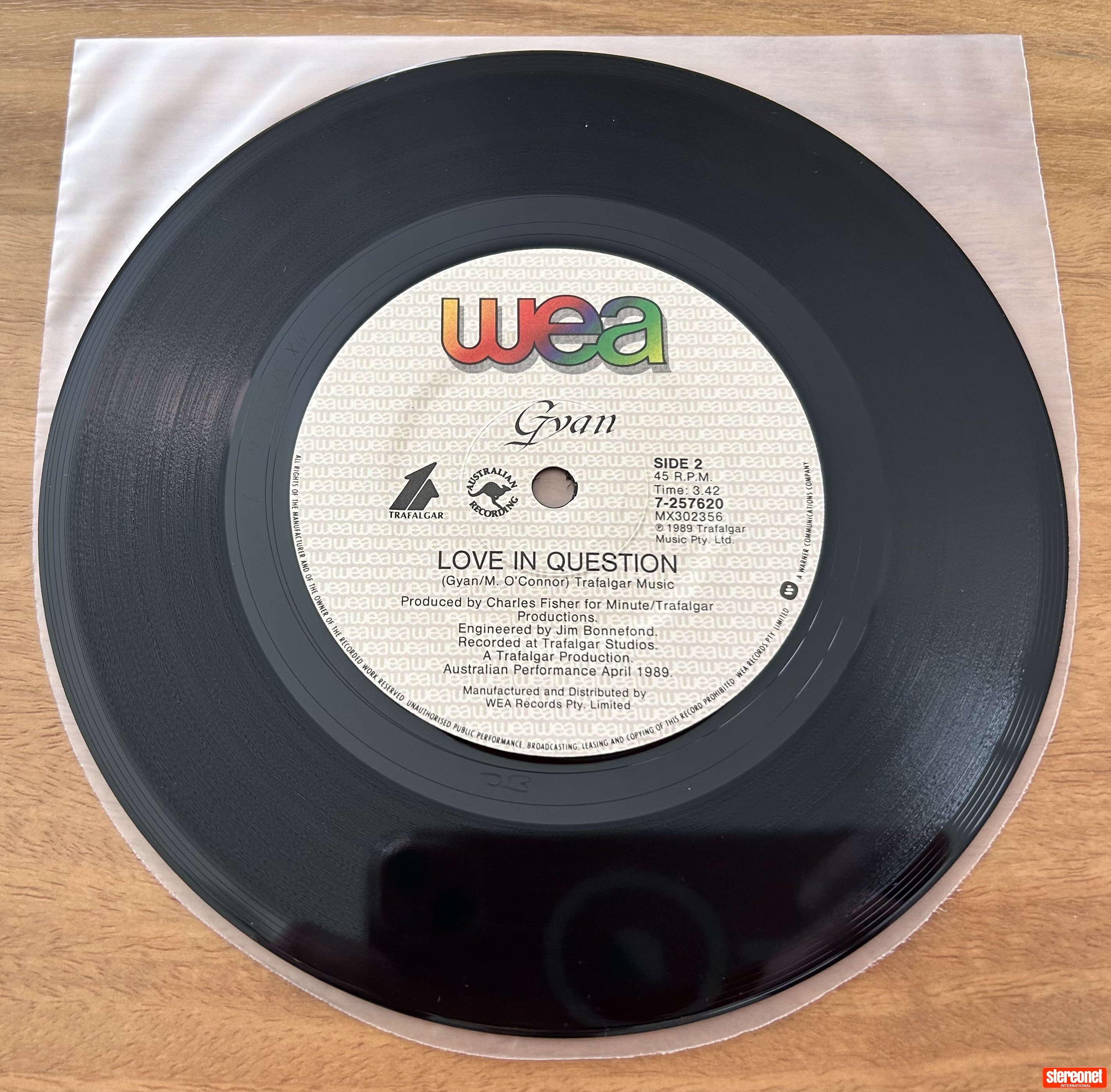 Gyan “Wait / Love In Question” 1984 Limited Edition Vinyl 7” Single Aus ...