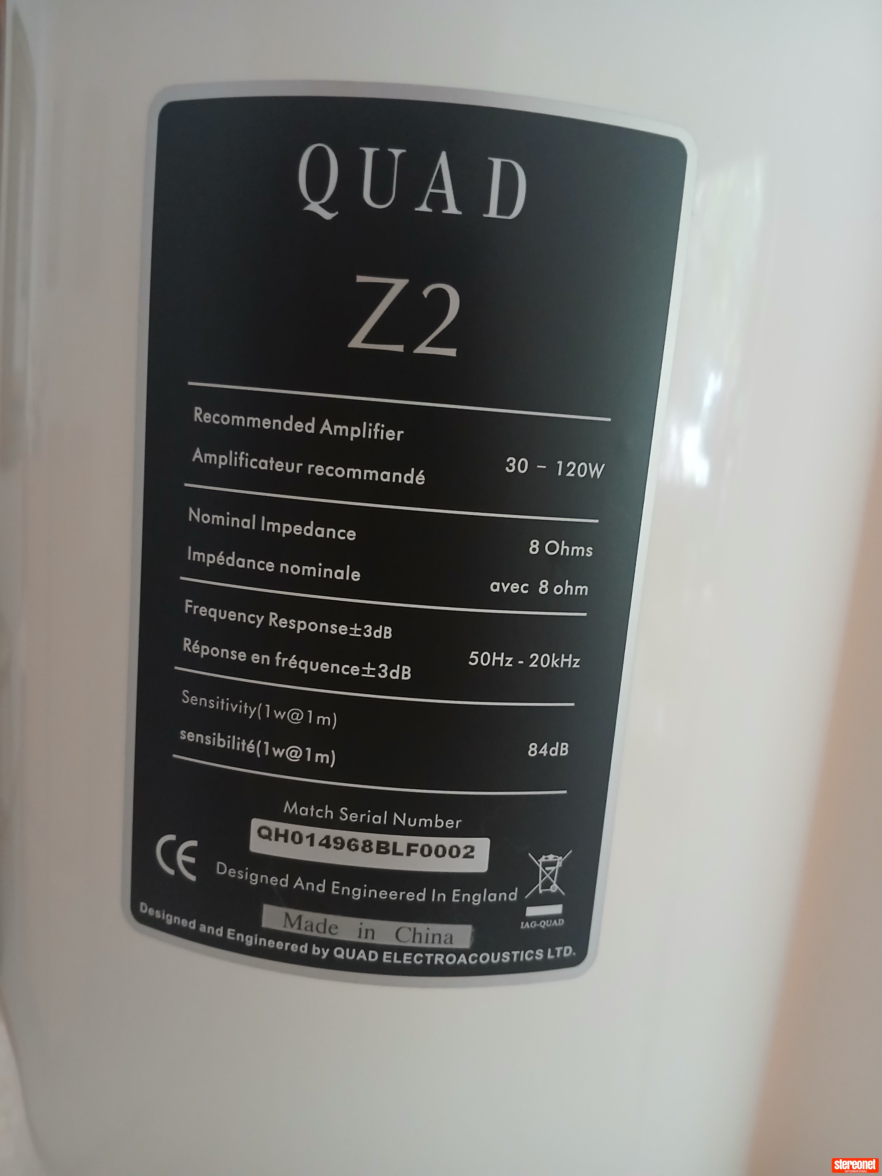 Quad Z2 Bookshelf Loudspeakers - Bookshelf & Small Monitors - StereoNET