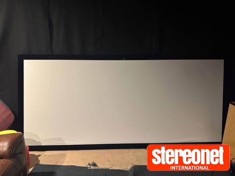Oz Theatre Screens 130” CinemaScope screen with evo ultra 4k screen ...