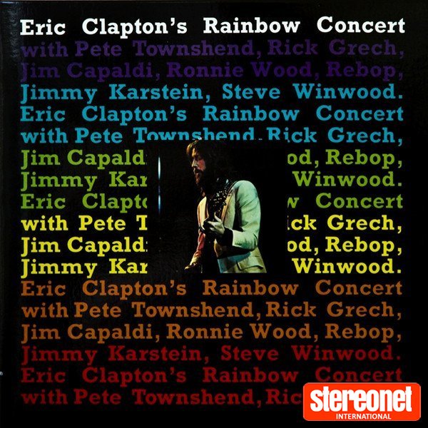 ERIC CLAPTON'S Rainbow Concert Audiophile pressing Vinyl Record (LP ...