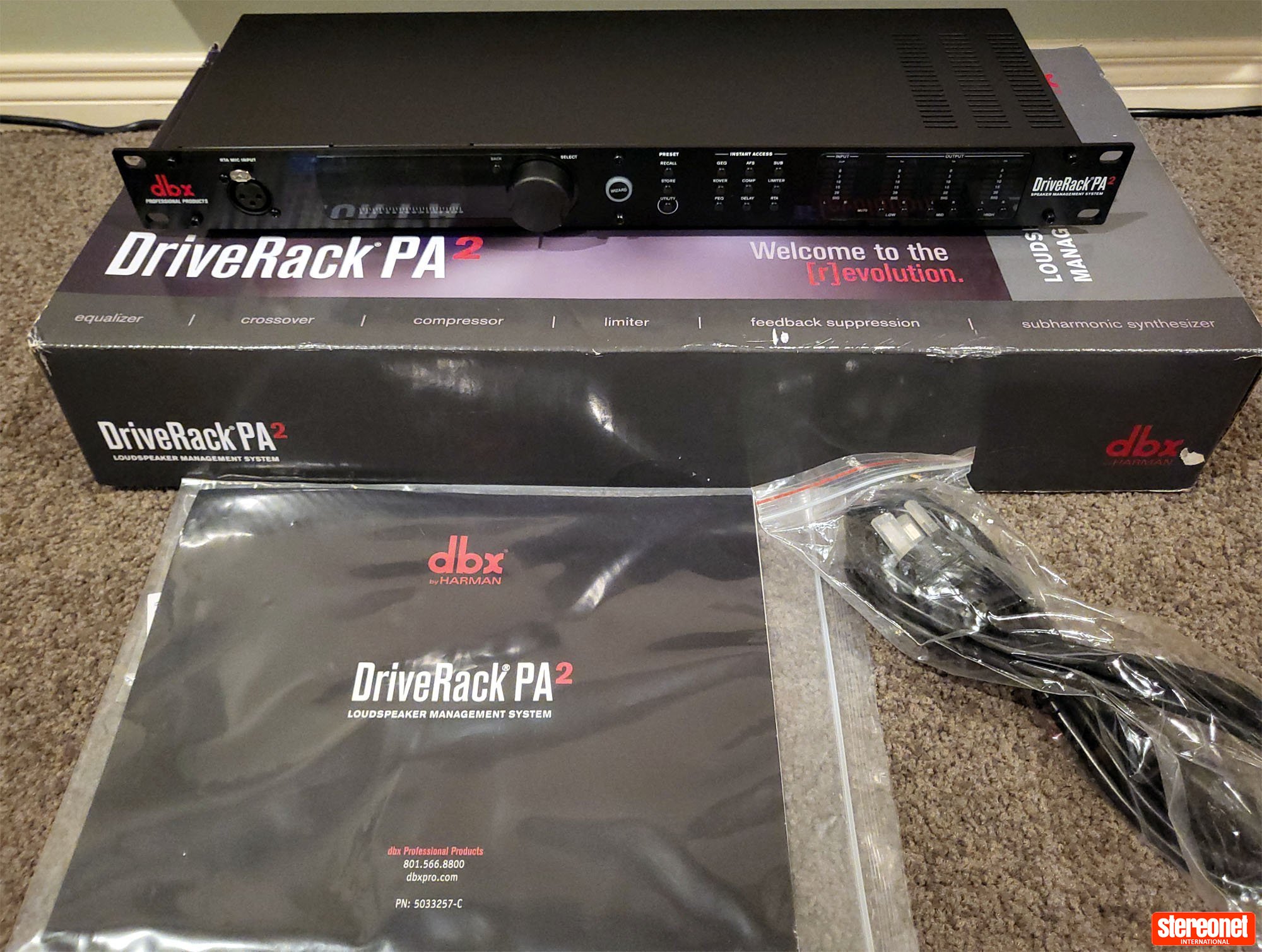 DBX DRIVERACK PA2 - COMPLETE LOUDSPEAKER MANAGEMENT SYSTEM Active ...