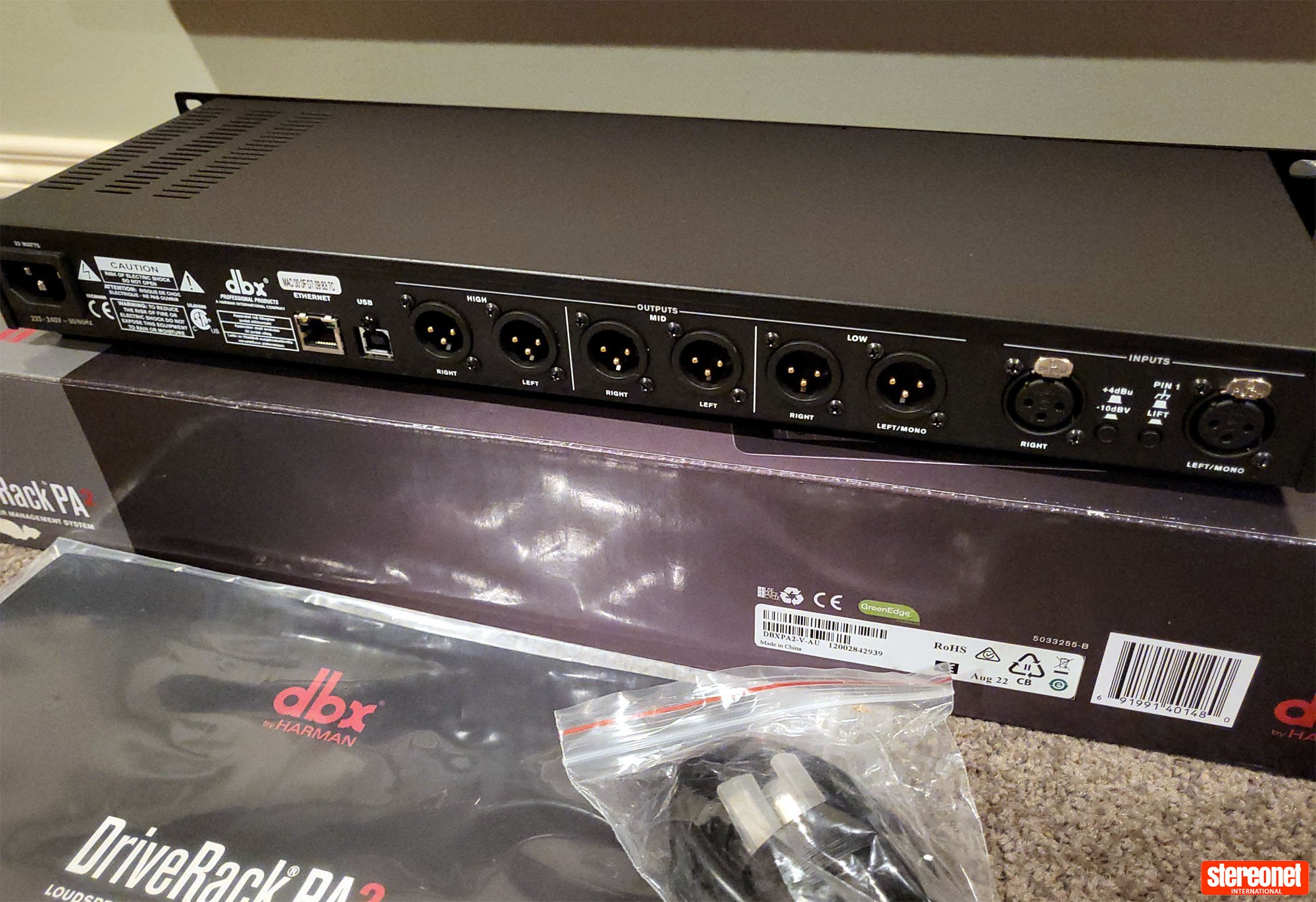 DBX DRIVERACK PA2 - COMPLETE LOUDSPEAKER MANAGEMENT SYSTEM Active ...