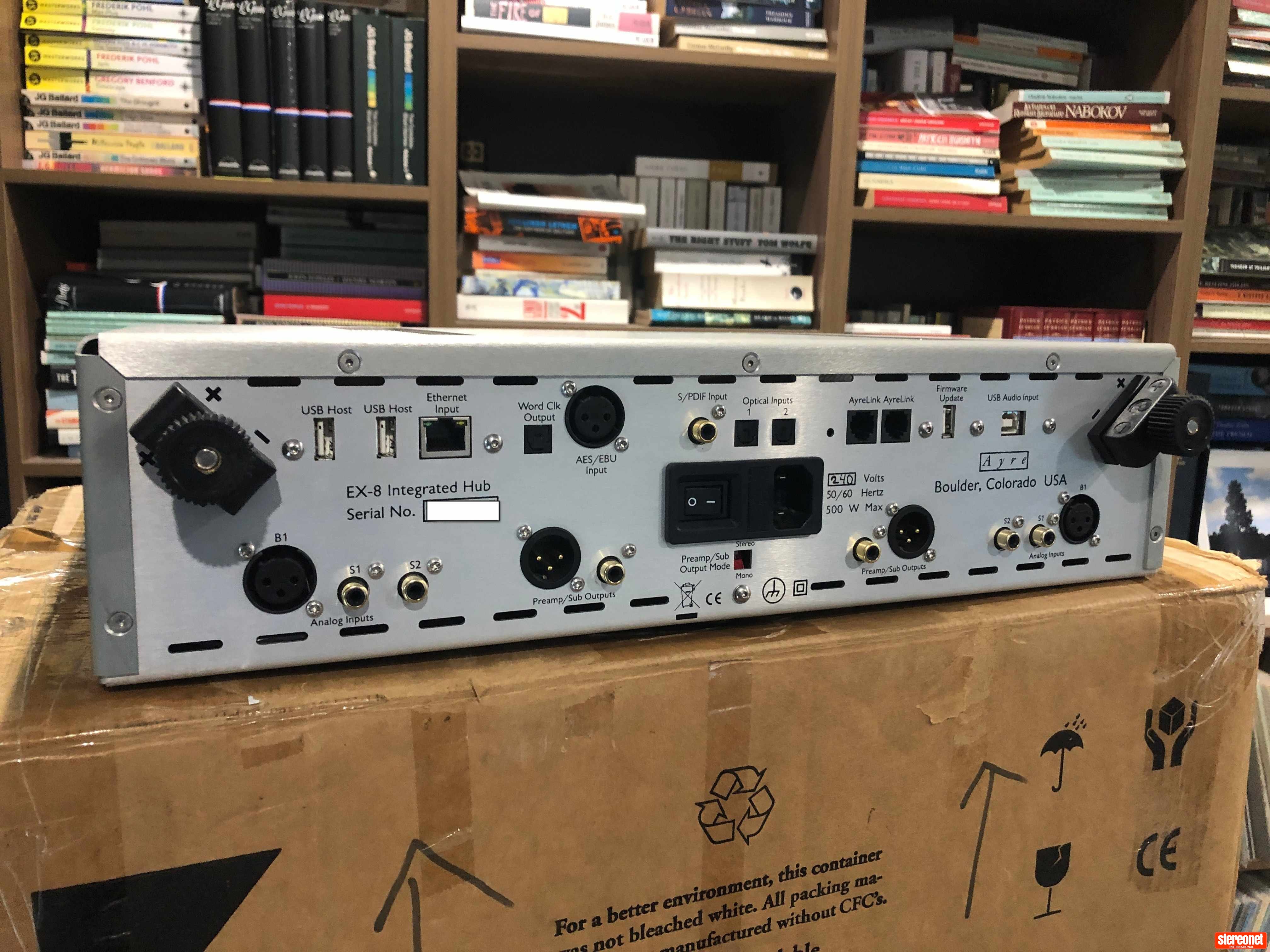 Ayre Acoustics EX-8 2.0 Integrated Amplifier (Solid State) - Integrated ...