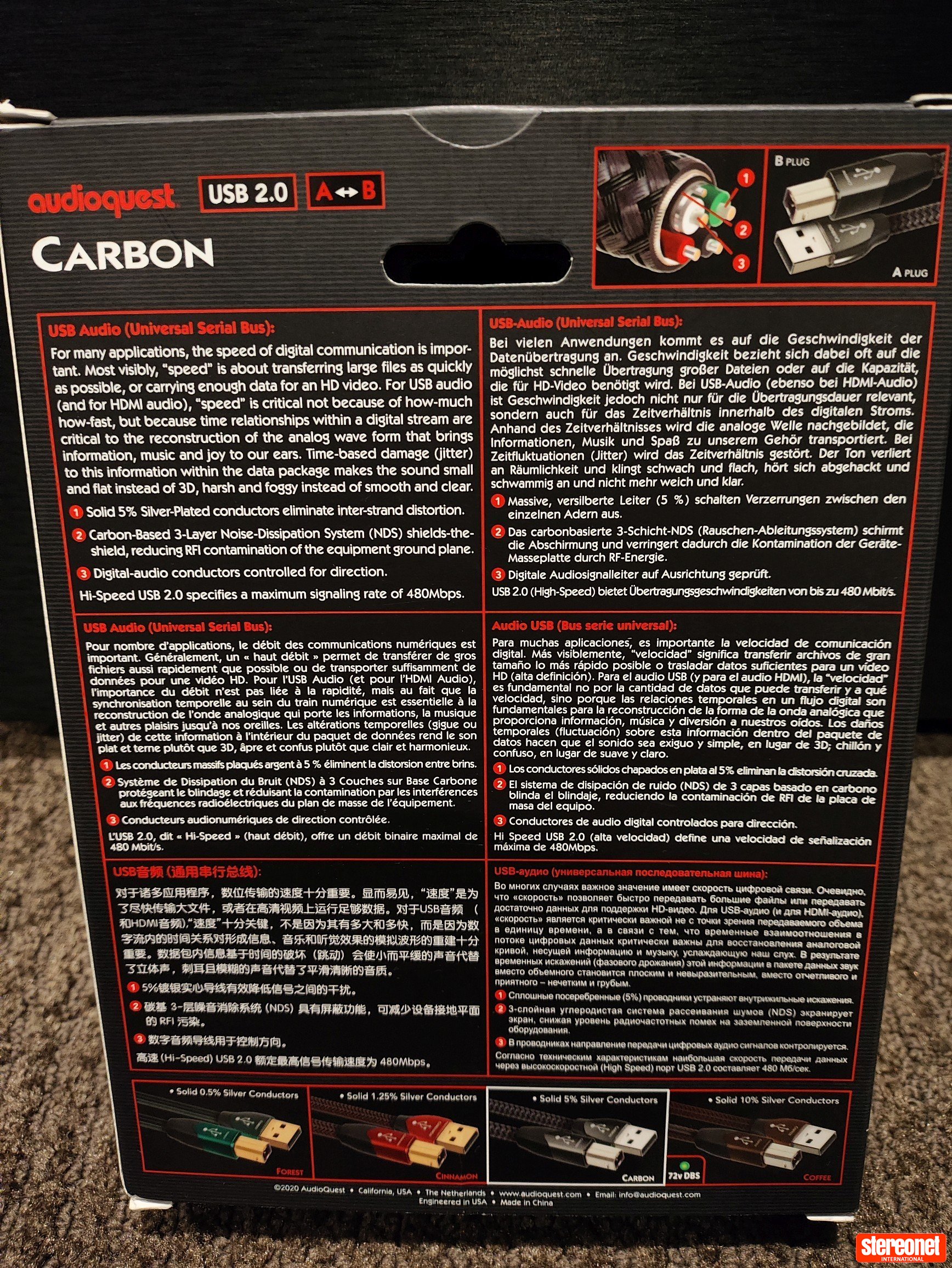 AudioQuest Carbon USB Cable - Digital Cables - StereoNET