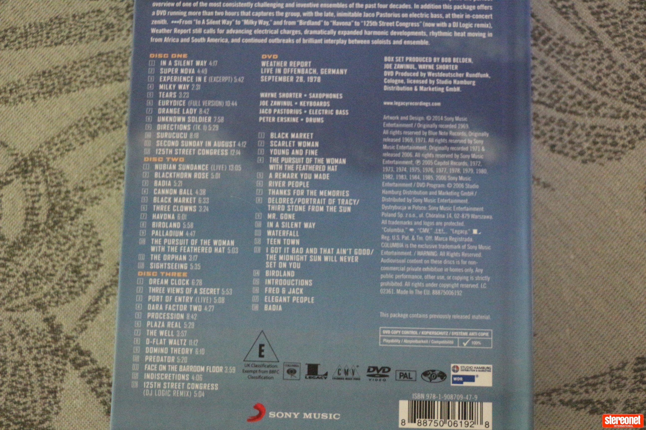 Weather Report-Forecast Tomorrow 3CD/DVD CD Box Set - CD / SACD - StereoNET