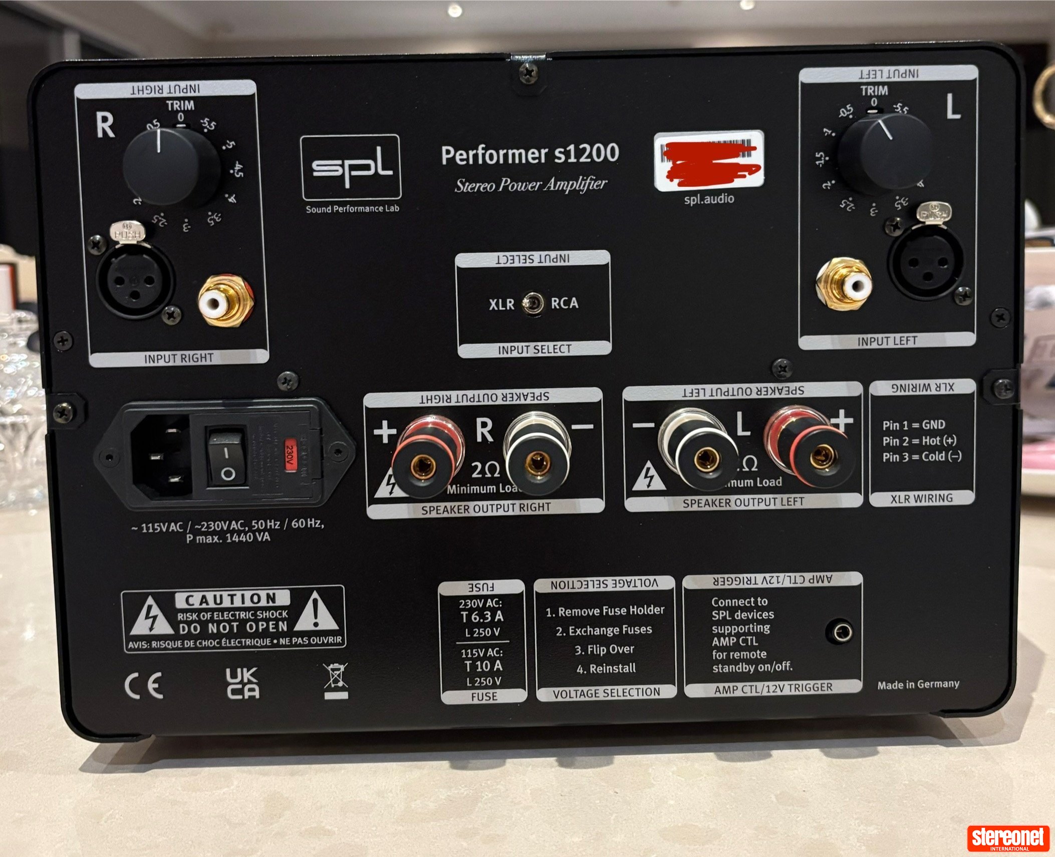 SPL - Sound Performance Lab S1200 Power Amplifier - Power Amplifiers ...