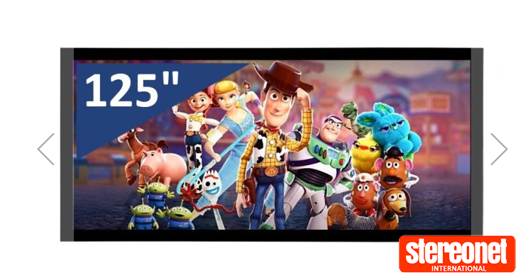 Woven AT 125 inch projector screen (cinemascope) Projector Screen ...