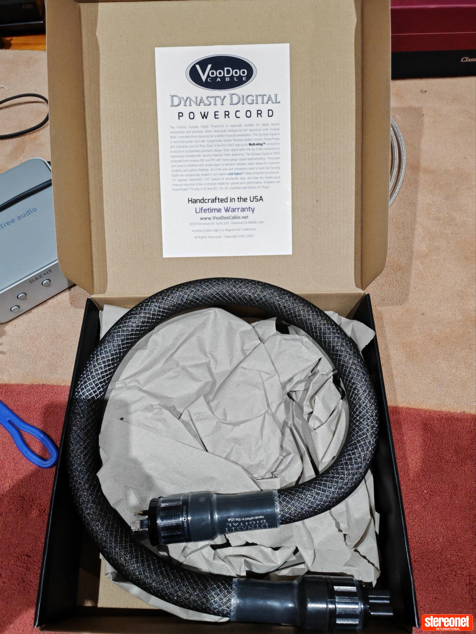 VooDoo Cable Dynasty Digital Power Cable - Power Cables - StereoNET