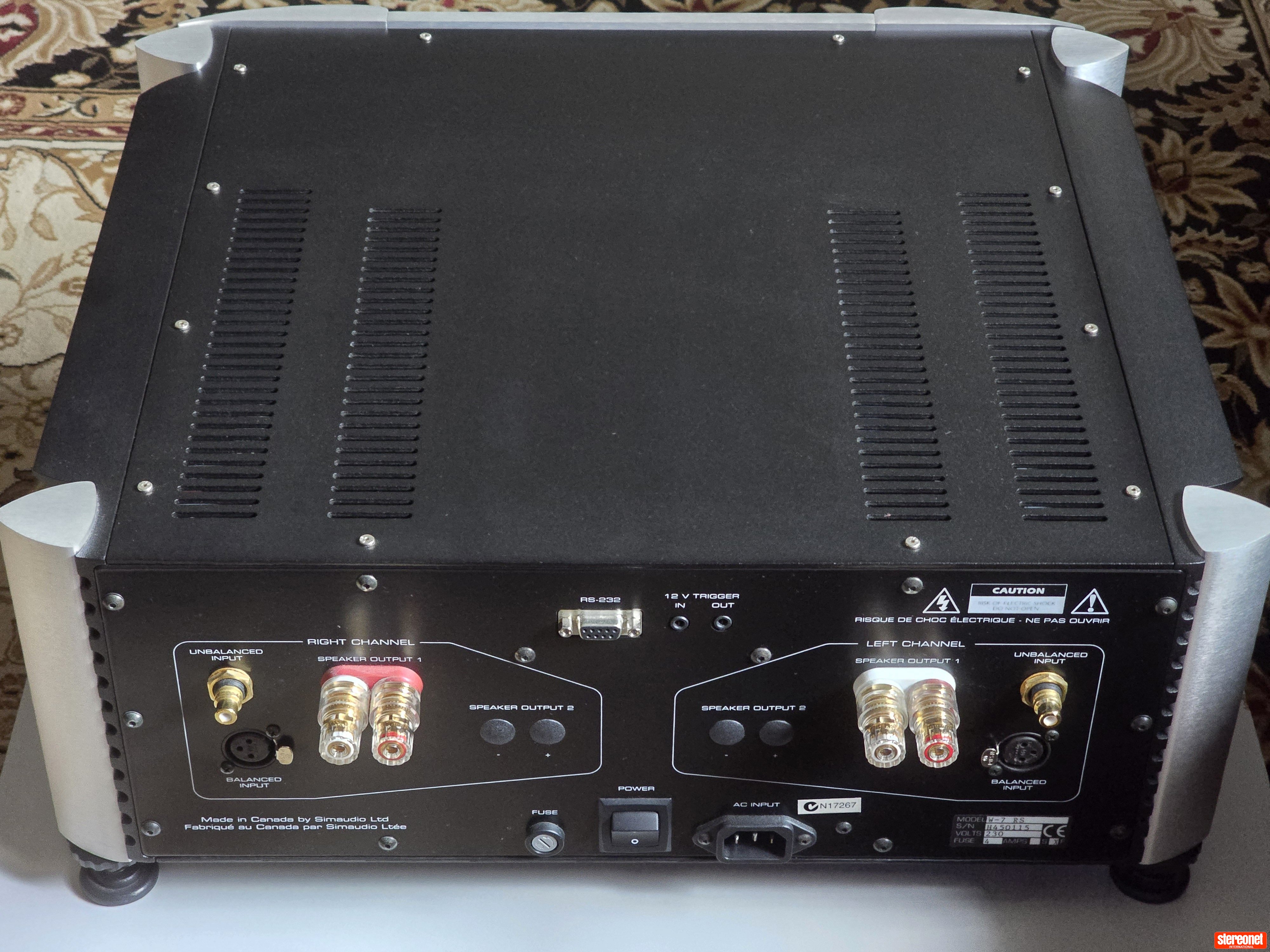 Simaudio Moon W7 RS Power Amplifier - Power Amplifiers - StereoNET