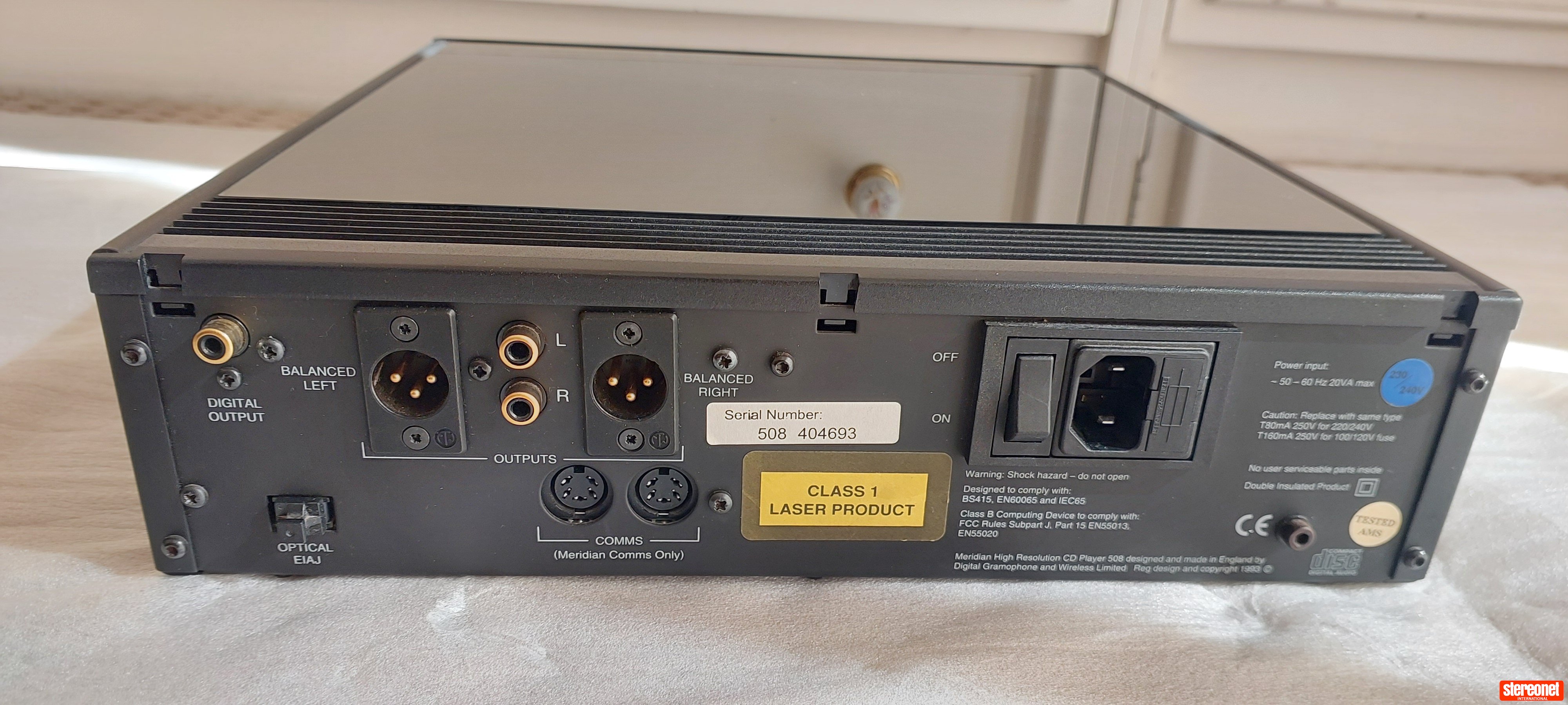 Meridian Audio 508.24 CD Player - CD/SACD Players & Transport - StereoNET