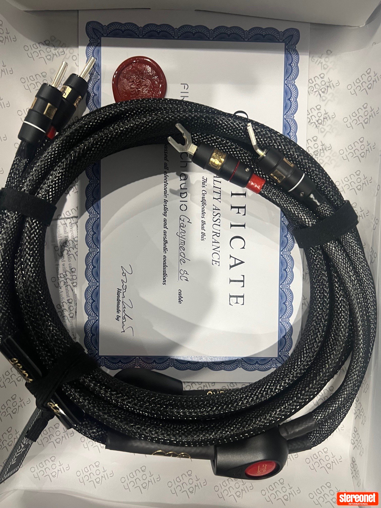 Final Touch Audio Ganymeade Speaker Cables - Speaker Cables - StereoNET