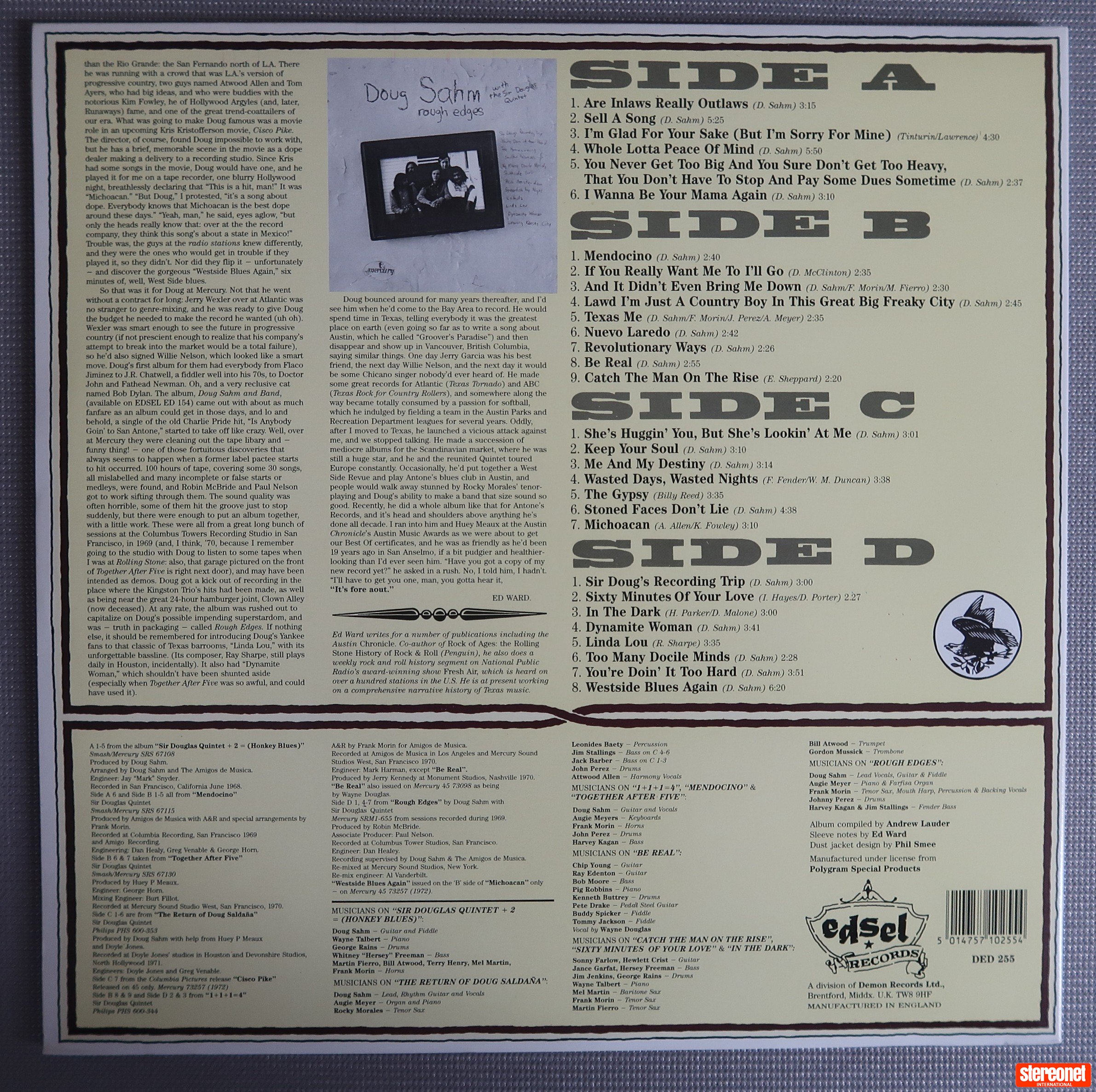 DOUG SAHM - Sir Doug's Recording Trip Vinyl Record (Double LP) - Vinyl ...