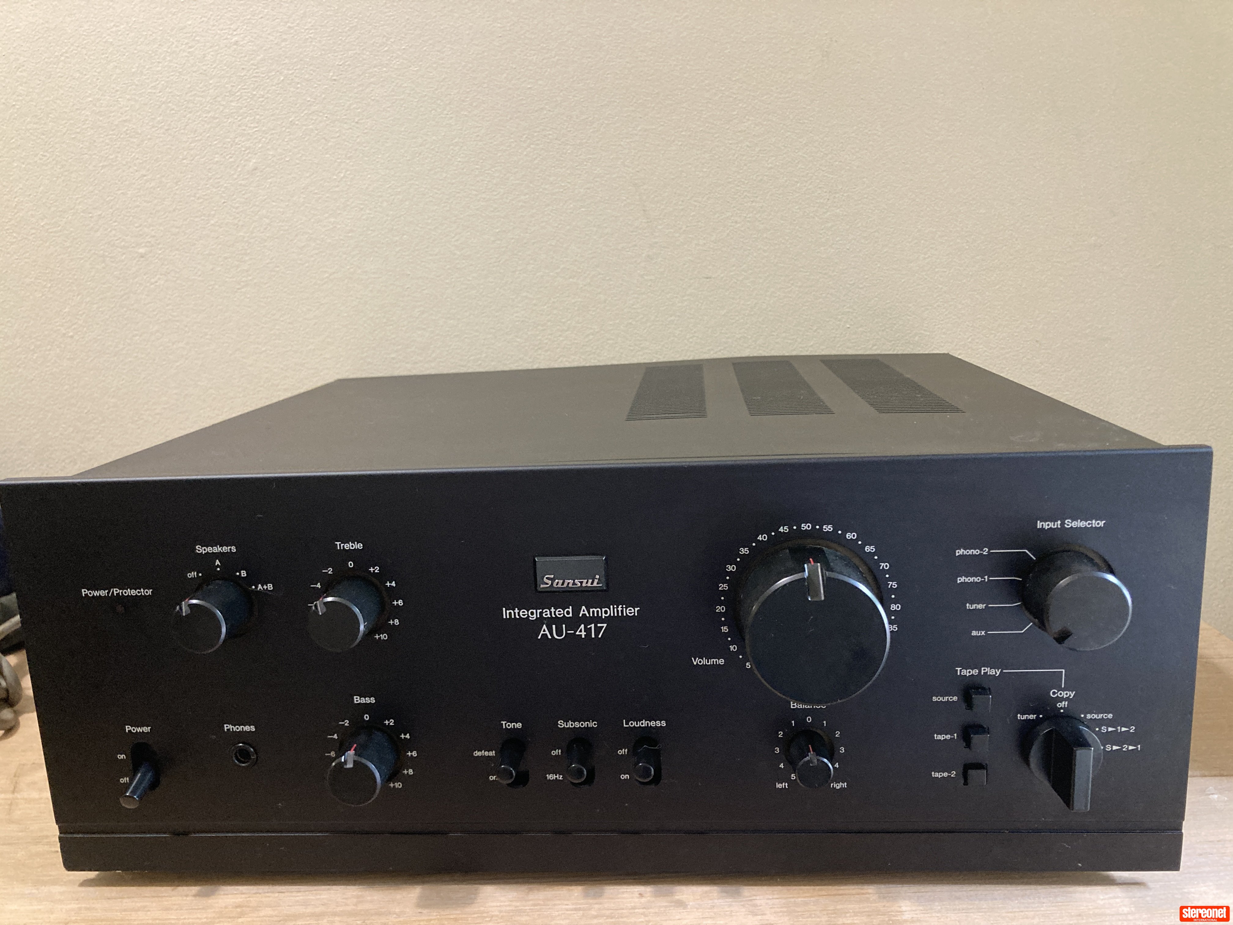 Sansui AU-417 Integrated Amplifier (Solid State) - Integrated ...